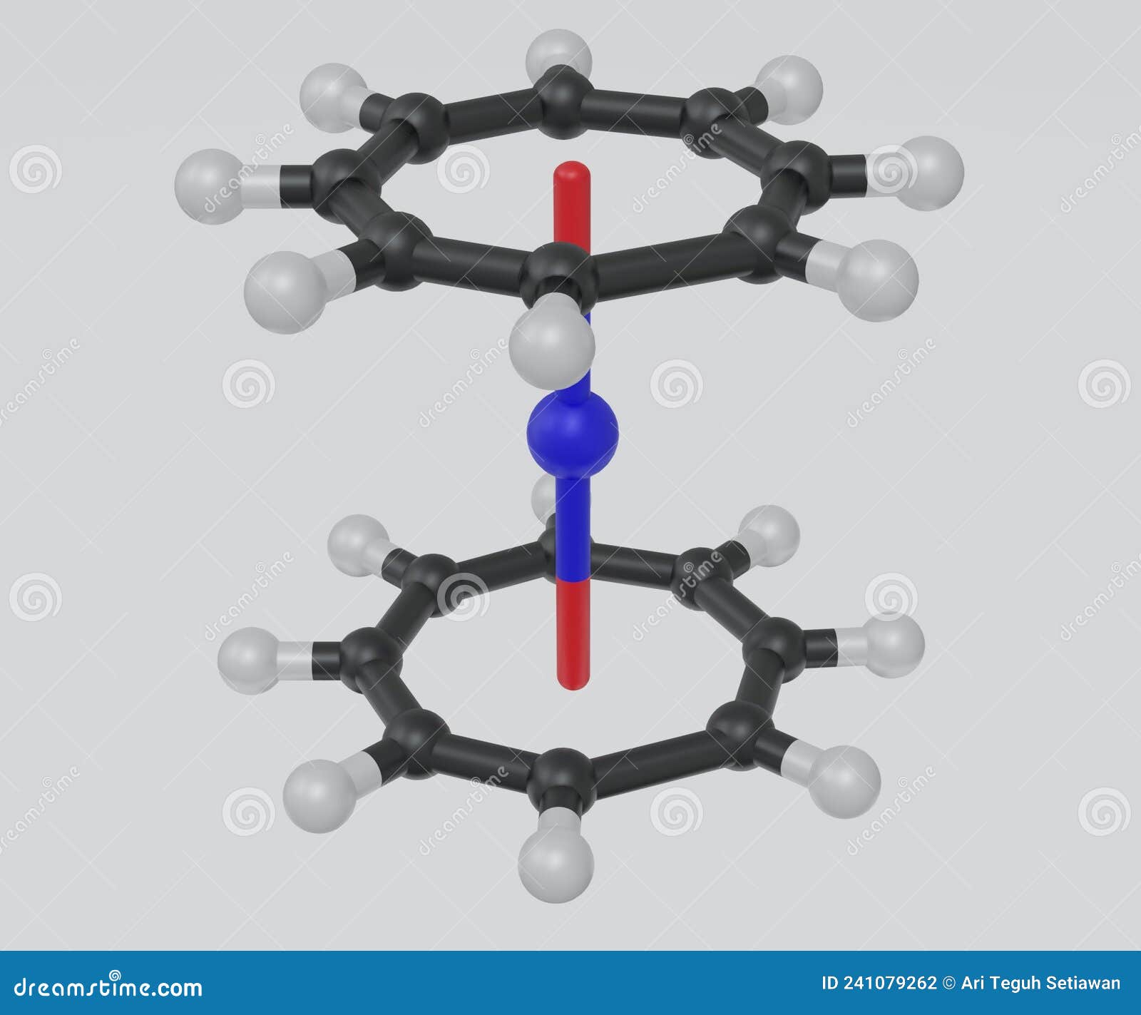 3d Structure of Americium the Uranocene Stock Illustration ...