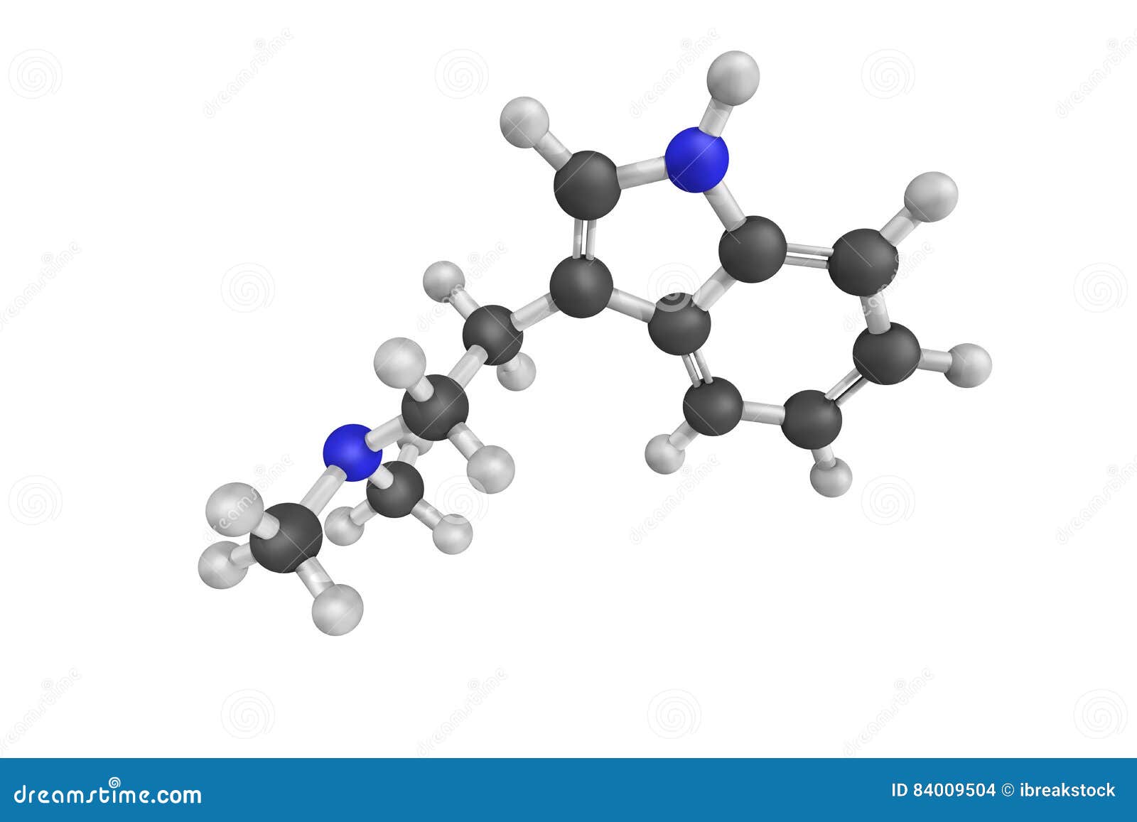 3d Structure of Dimethyltryptamine, a Powerful Psychedelic Compound ...