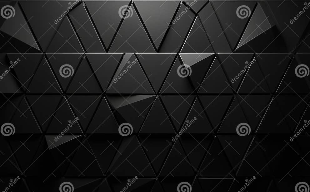 The 3D Structure Has a Dark Geometric Background and a Minimal Design ...