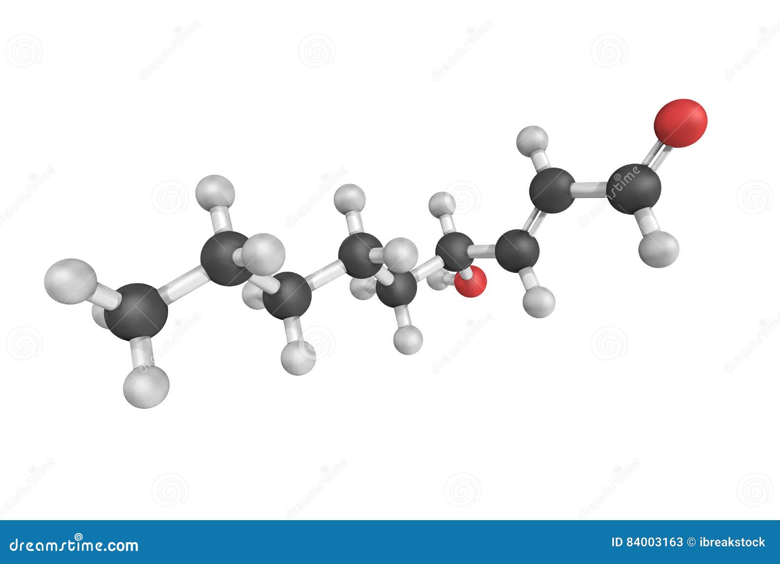 3d Structure of 4-Hydroxynonenal, an Unsaturated Hydroxyalkenal Stock ...
