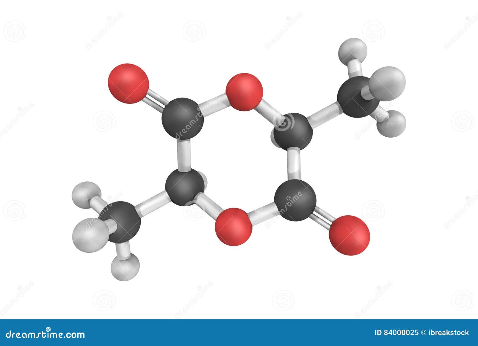 3d Structure of Lactide, the Cyclic Di-ester of Lactic Acid. Stock ...