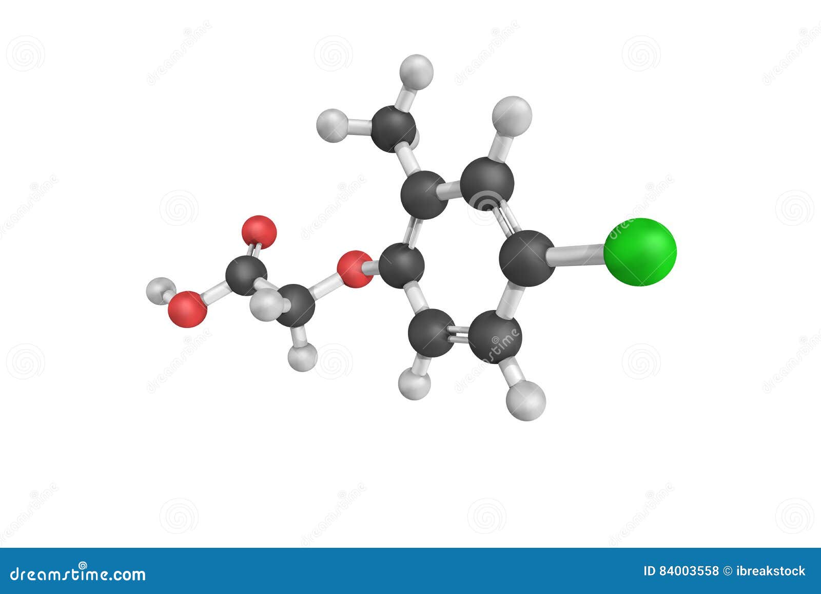 3d Structure of MCPA, a Powerful, Selective Stock Illustration ...