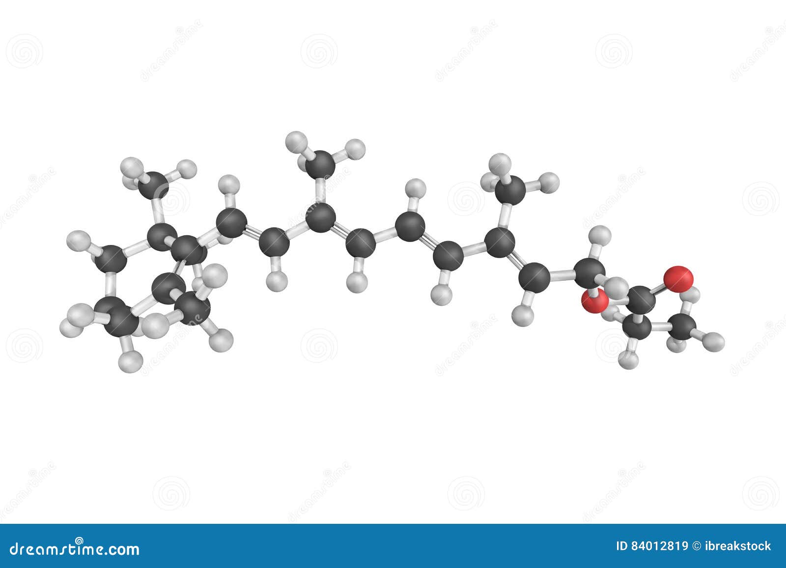 3d Structure of Retinyl Propionate, a Mild, Tolerable Retinoid. Stock ...