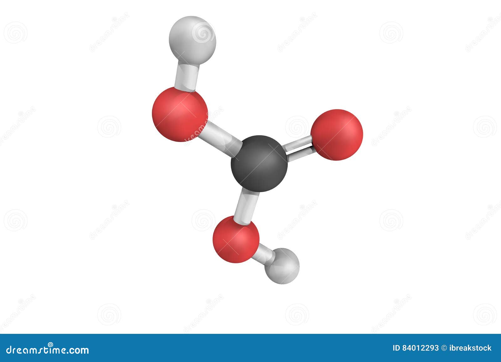 3d Structuur Van Koolzuur, Een Chemische Samenstelling Met Chem Stock ...