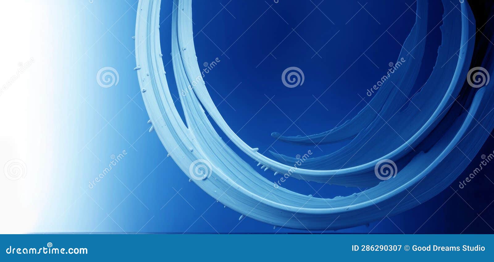 3D Style. Abstract Blue Circle Design Background Stock Illustration ...