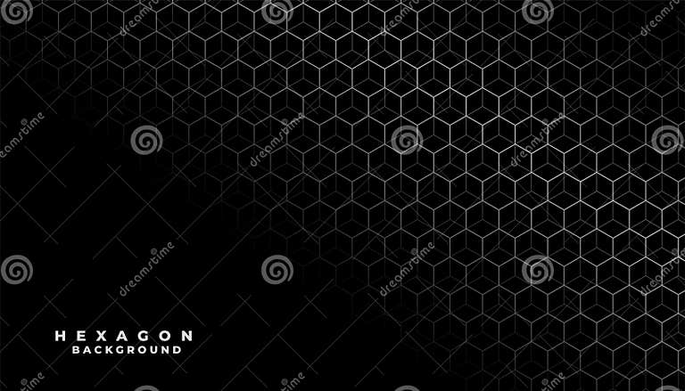 3d Style Abstract Hive Shape Patterns Dark Background Design Stock ...