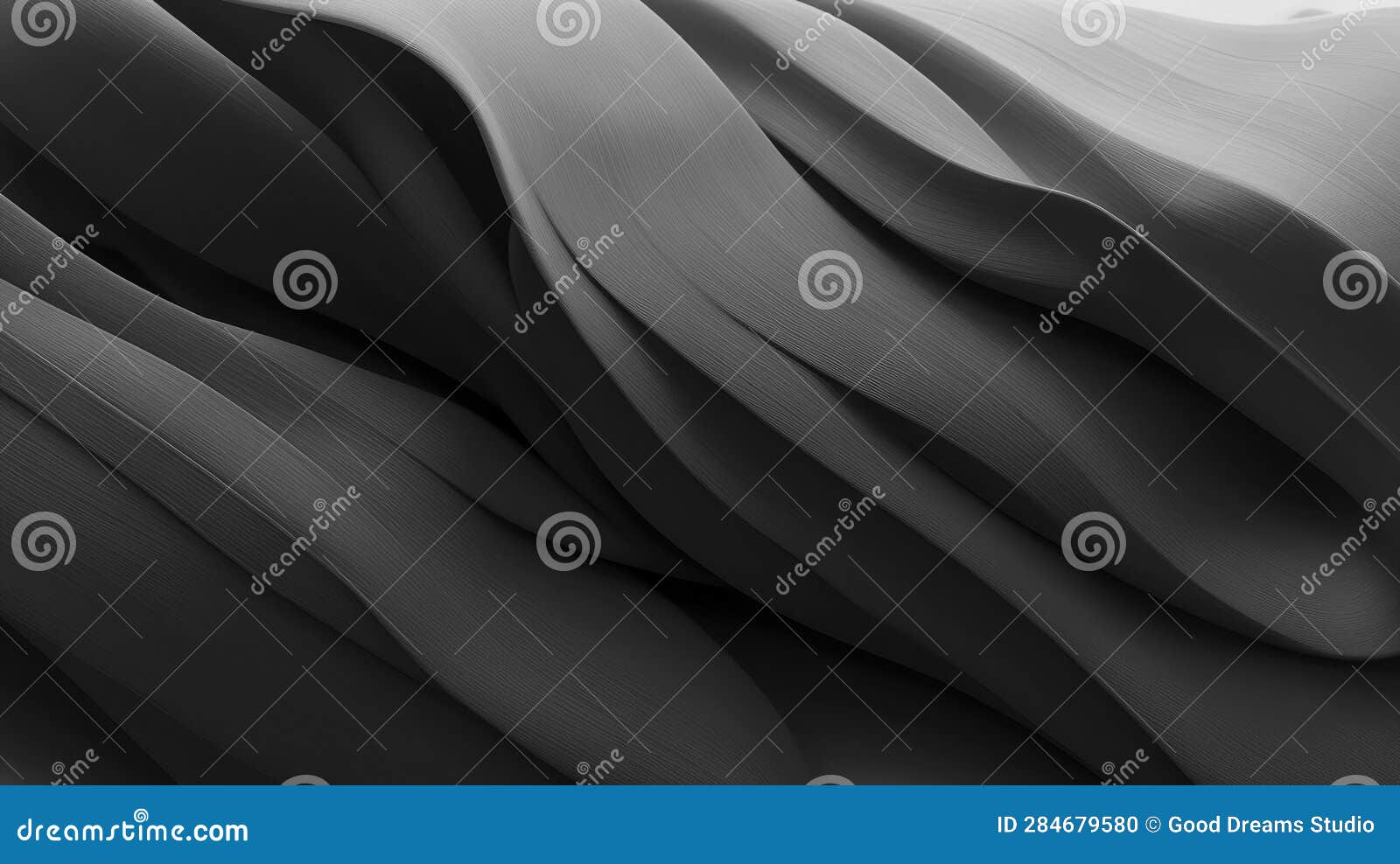 3D Style. Abstract Modern Black Wavy Digital Background Stock ...