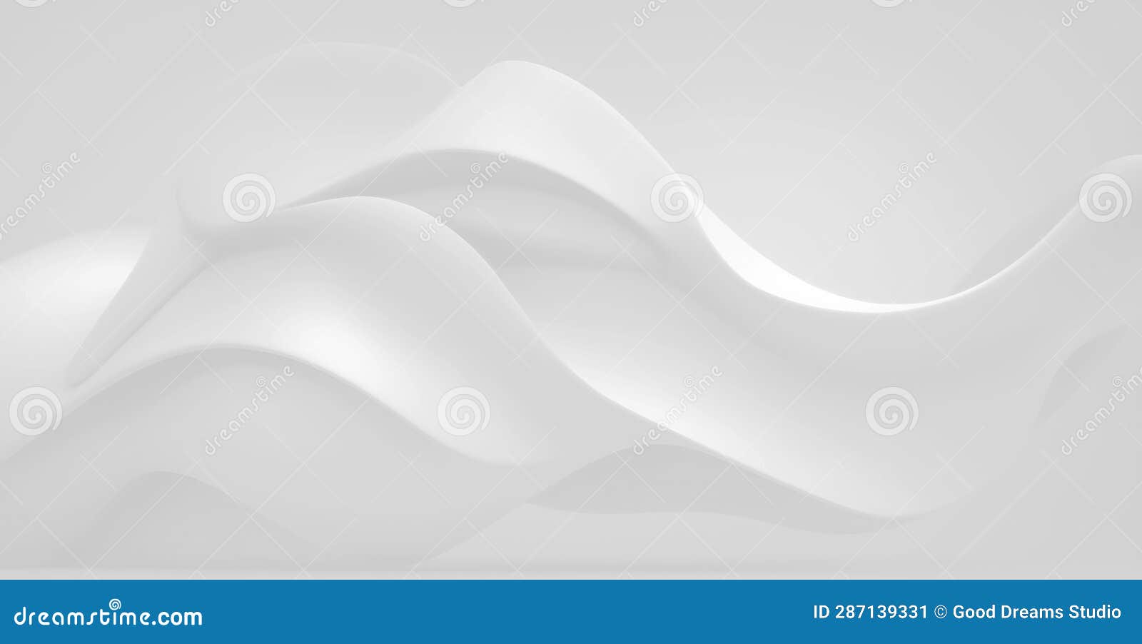 3D Style. Abstract Modern White Wave Design Background Stock ...