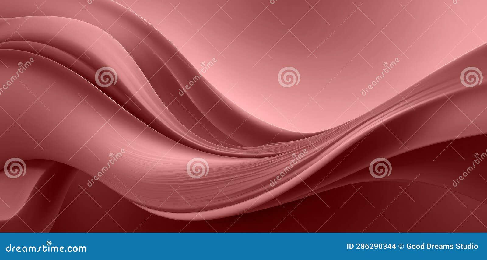 3D Style. Abstract Red Rose Wave Design Background Stock Illustration ...