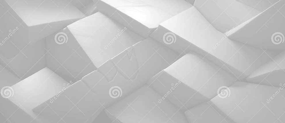 3D Style. Abstract White Shape Design for the Business Background Stock ...