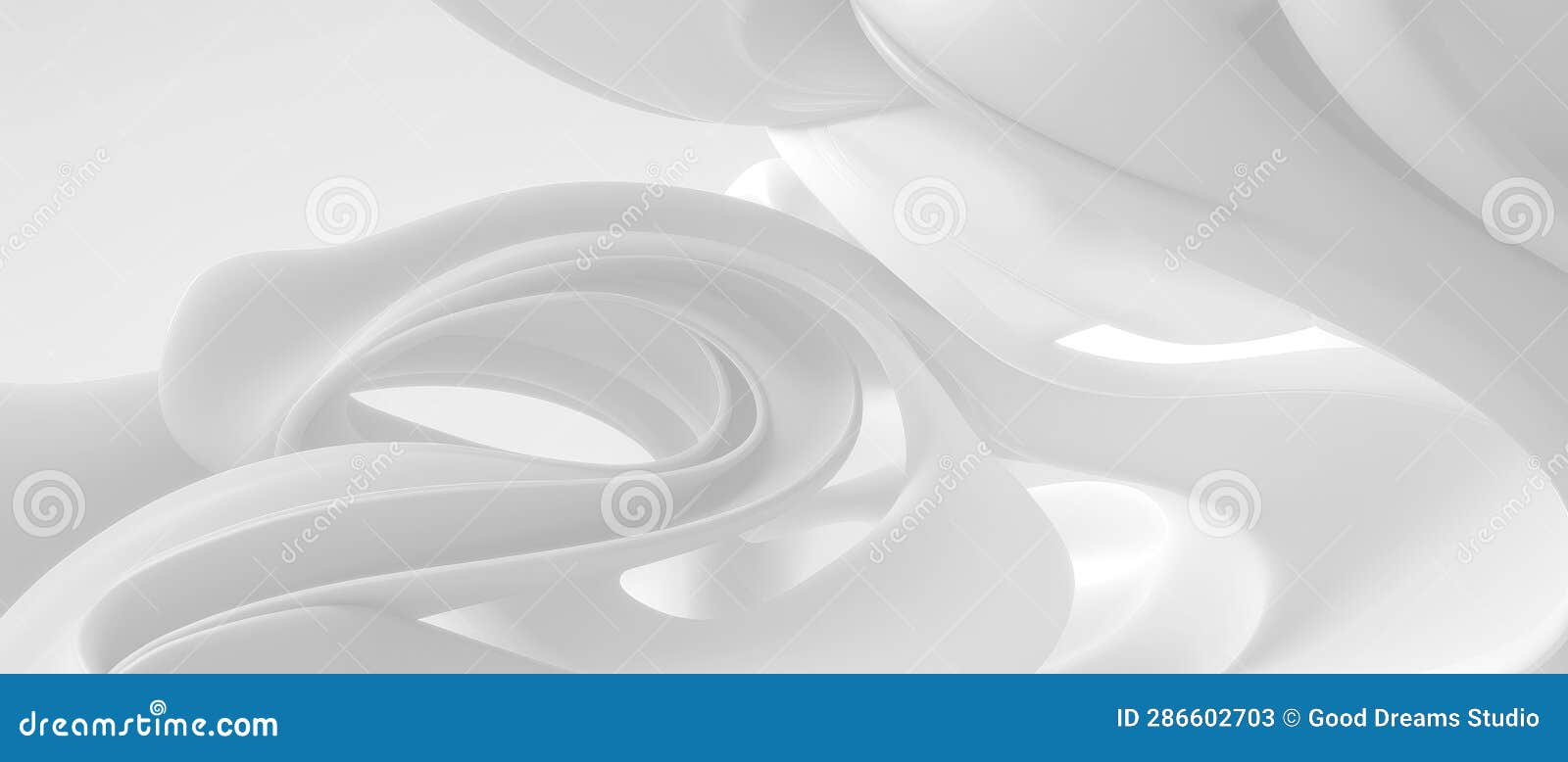 3D Style. Abstract White Wavy Design for the Business Background Stock ...