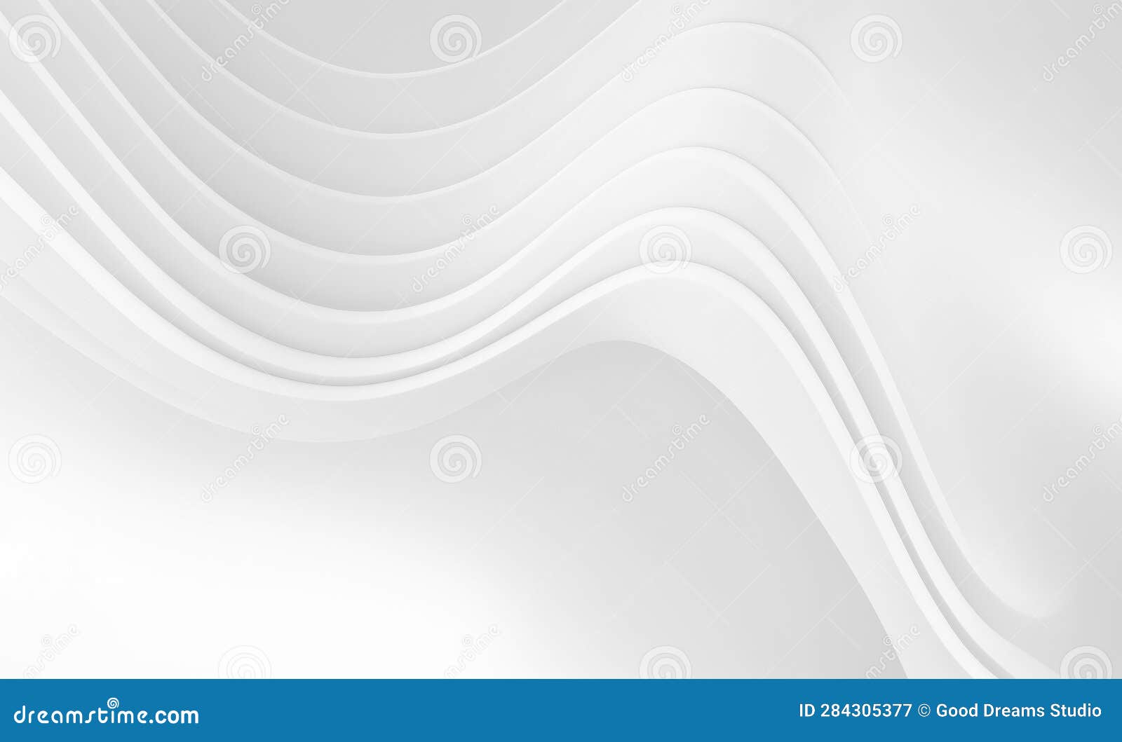 3D Style. Abstract White Wavy Wallpaper for Business Backgrounds Stock ...