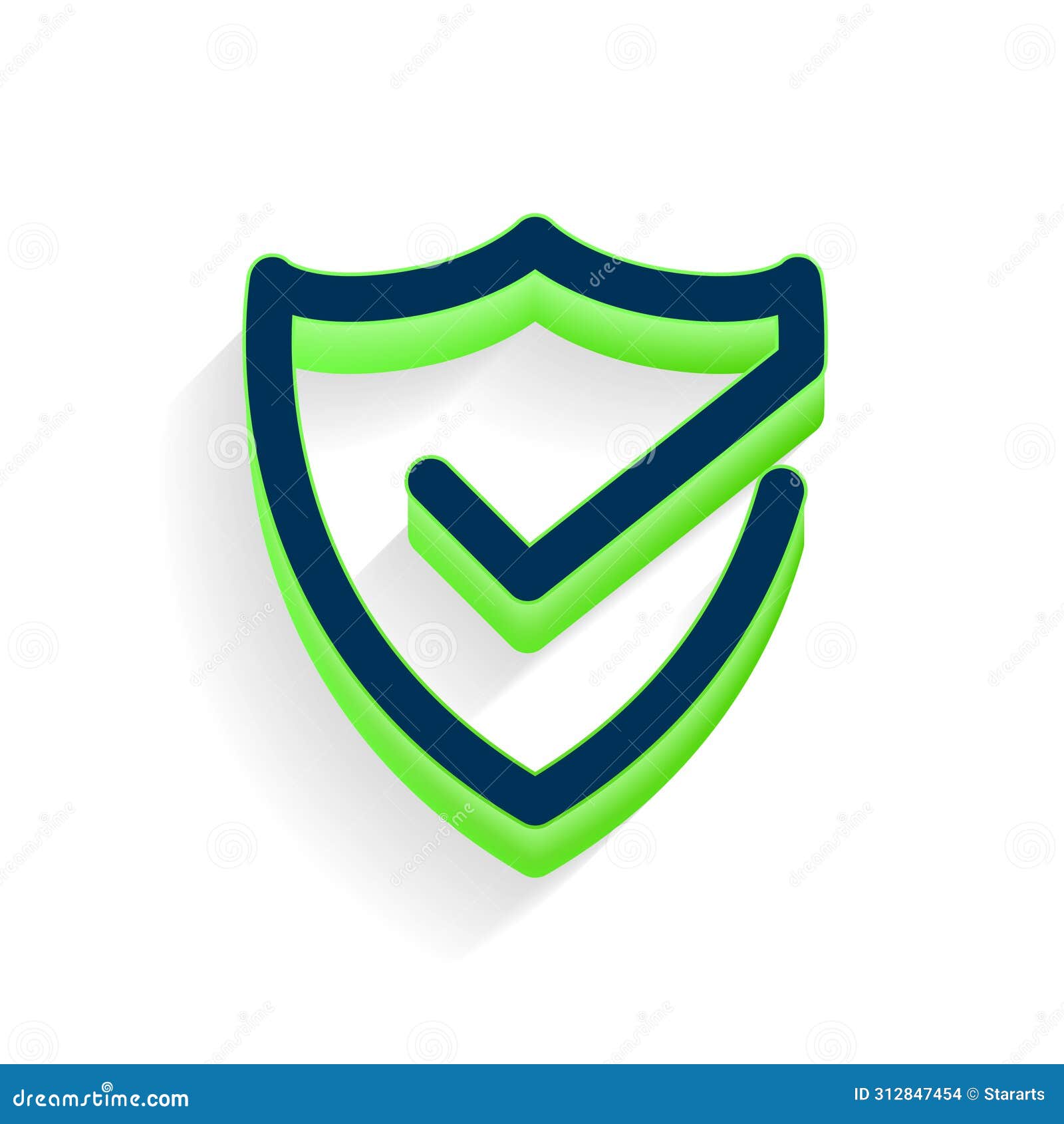 3d Style Barrier Shield Logo To Maximizing Your Digital Safety Stock ...