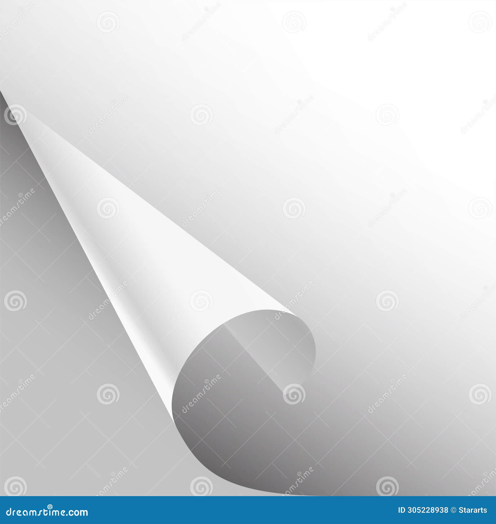 3d Style Empty Paper Fold Document Template Design Stock Vector ...