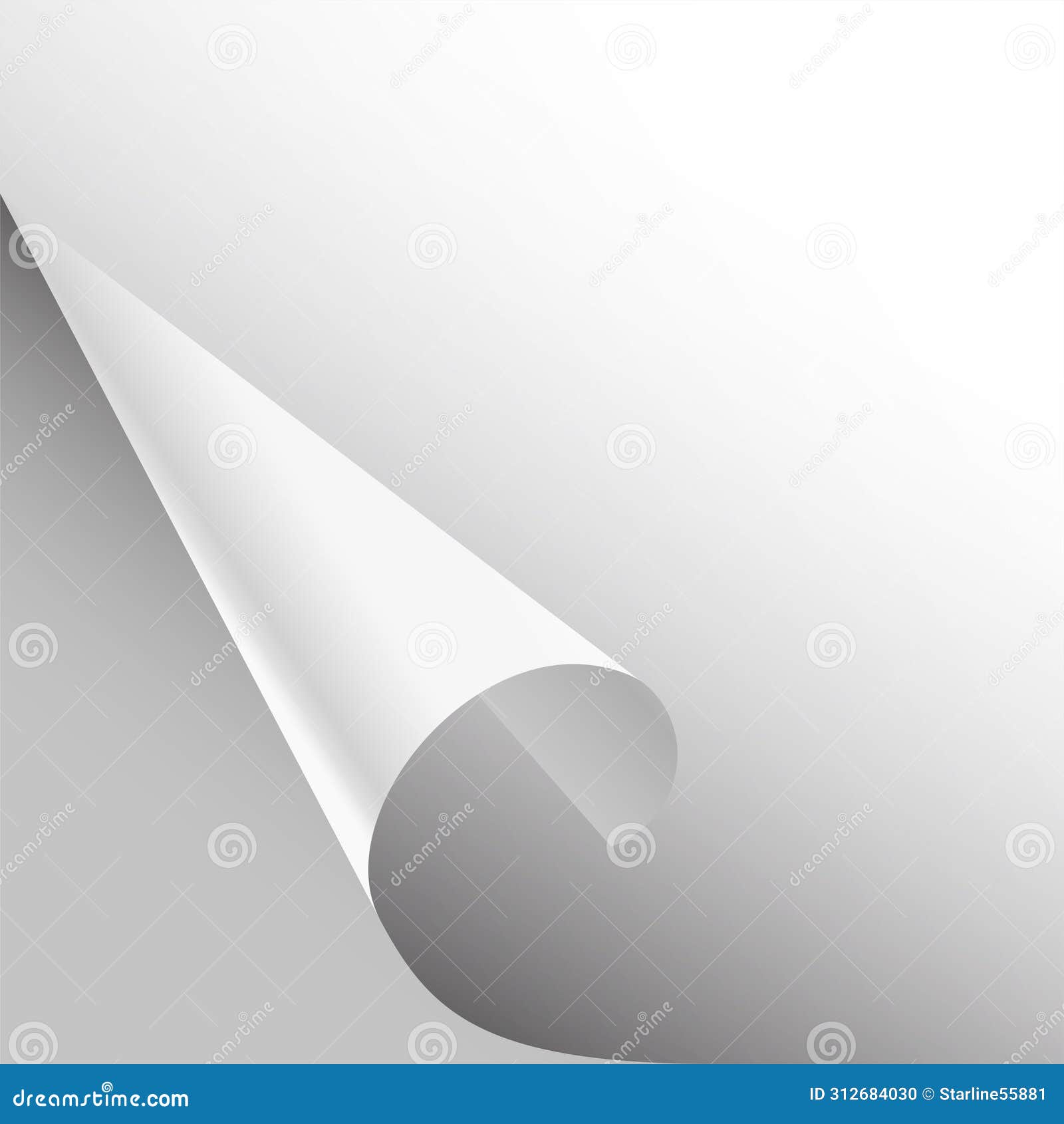 3d Style Empty Paper Fold Document Template Design Stock Vector ...