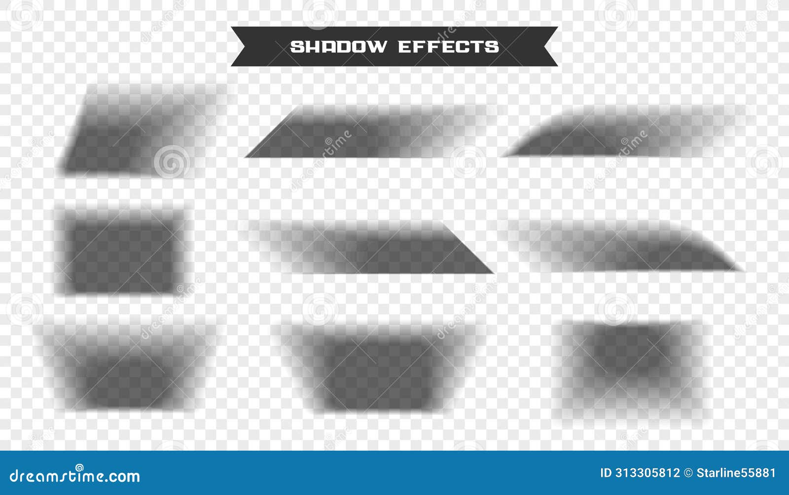 3d Style Geometric Shape Shadow Effect in Checkered Background Stock ...