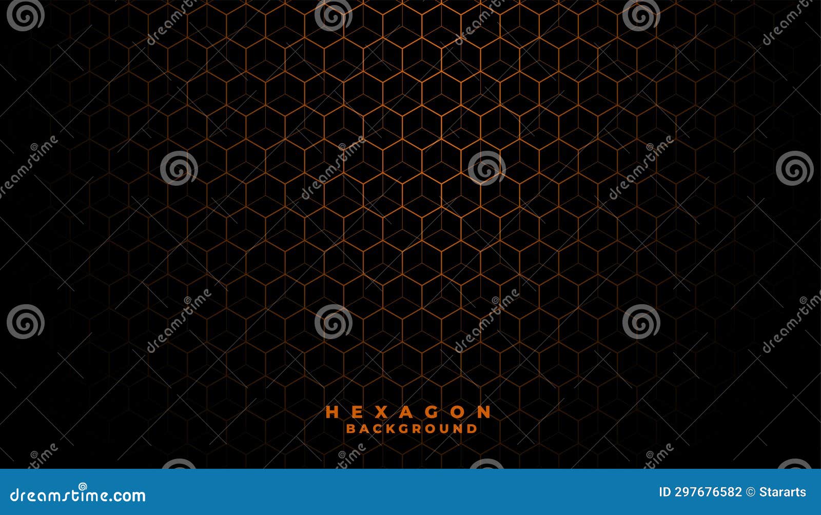 3d Style Glowing Hexagonal Pattern Background for Modern Backdrop ...