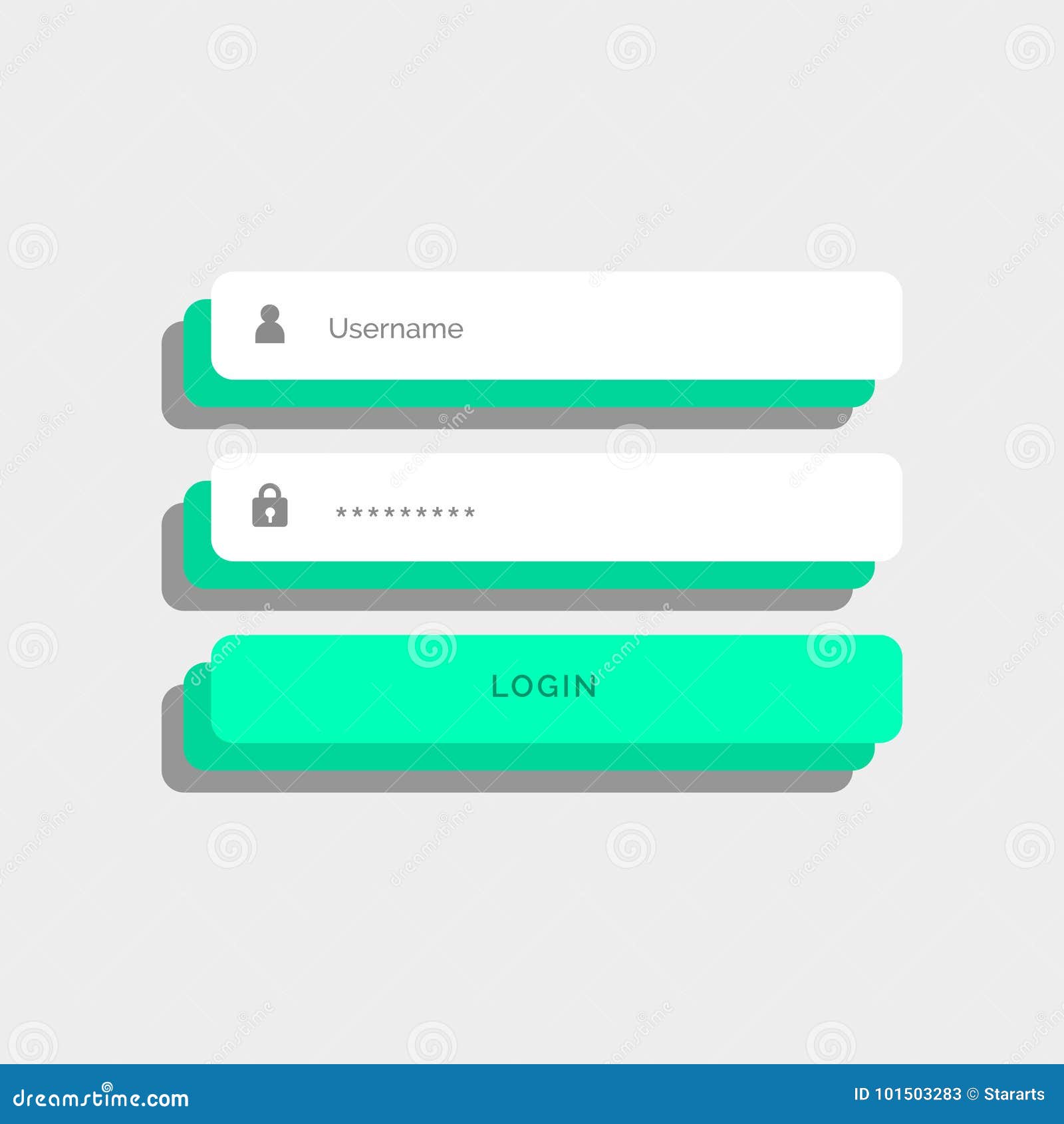 3d Style Login User Interface Design Stock Vector - Illustration of ... 3d Style Login User Interface Design Stock Vector - Illustration of ...