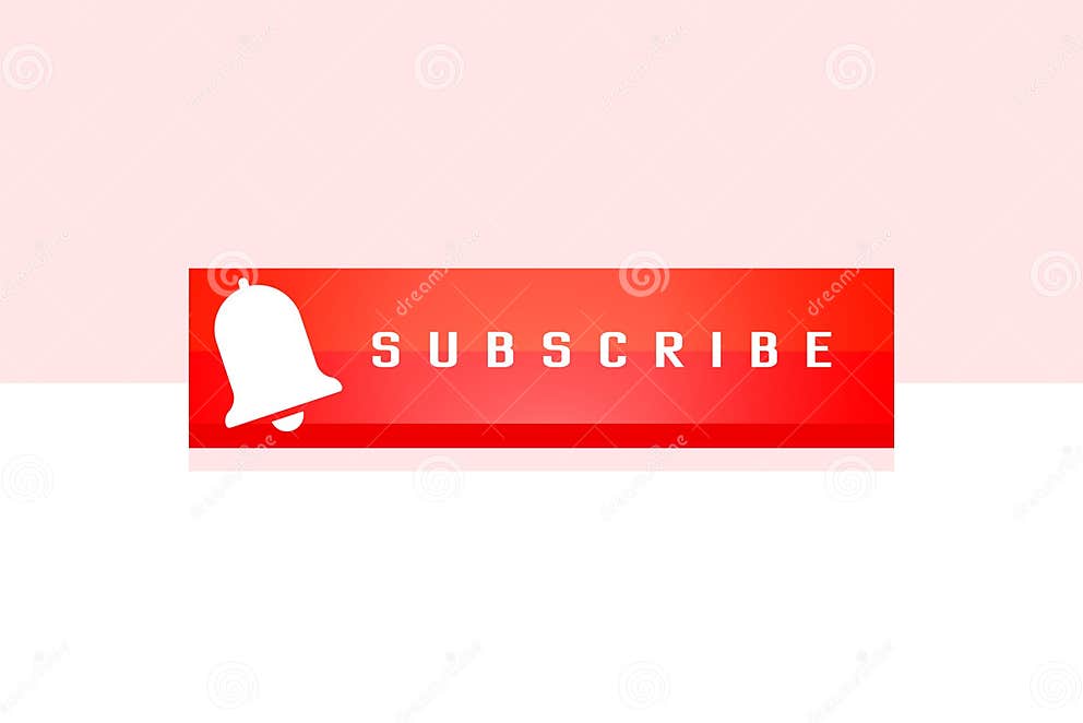 3d Style Red Subscription Button for Web Notification Stock ...