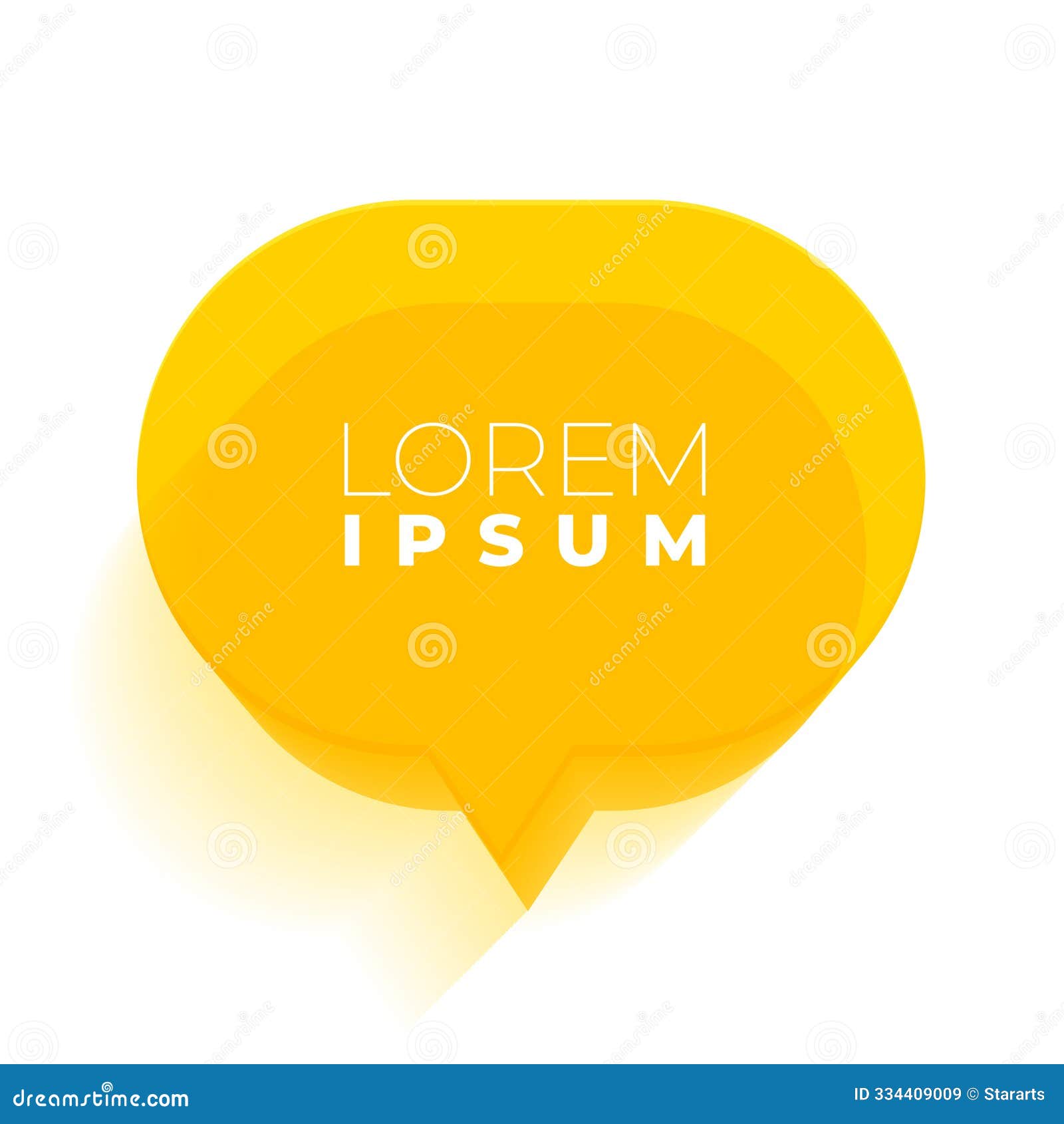 3d Style Web Chat Bubble Template for Social Speech or Dialog Stock ...