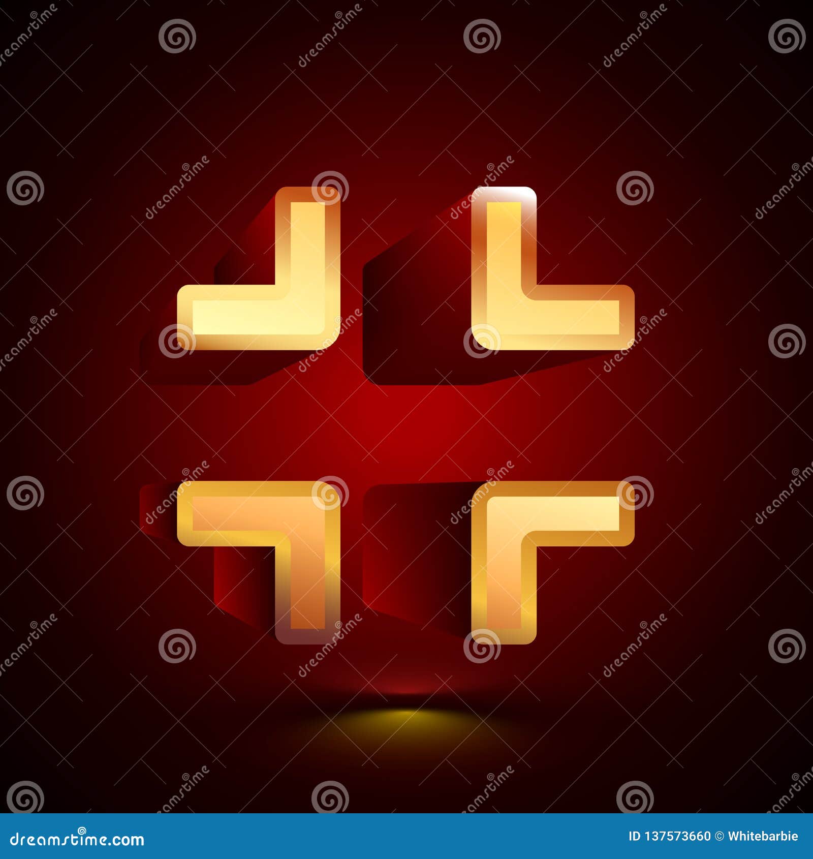 Stylized Full Moon Isolated Cartoon Vector Image. Astronomic Logo Image ...