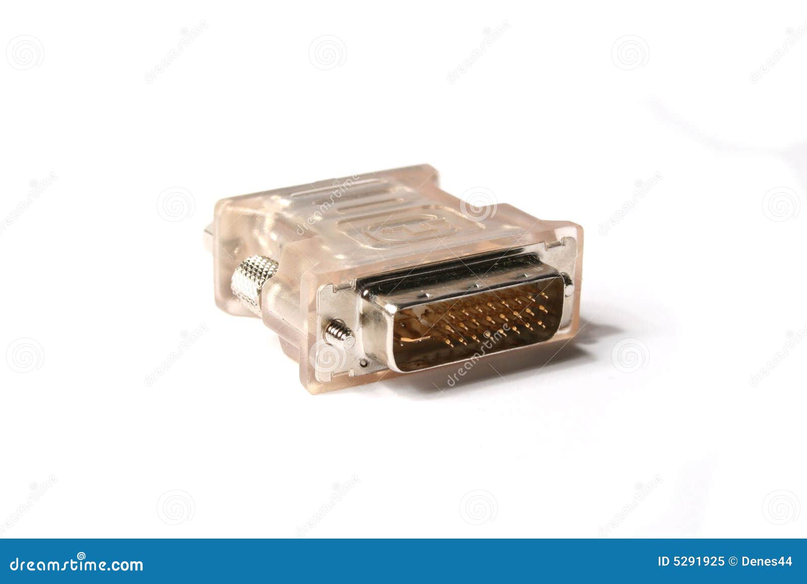 D-SUB to DVI adapter stock image. Image of interface, electric - 5291925