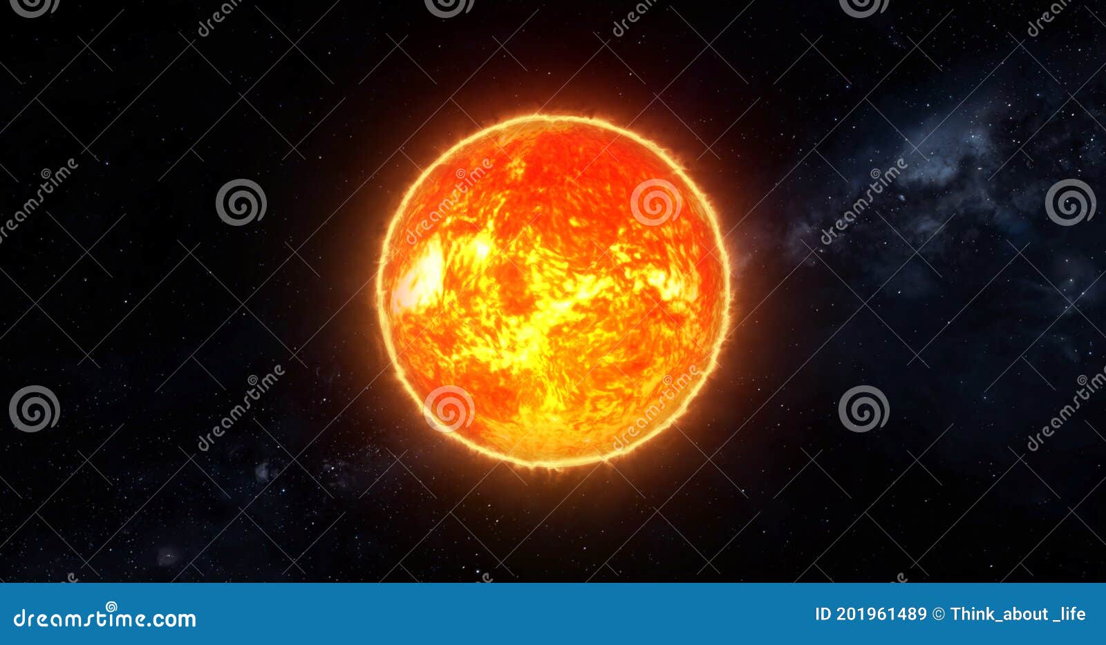 3d Sun Isolate on Black .4k Closeup Sun View from Space. Waving Lava ...