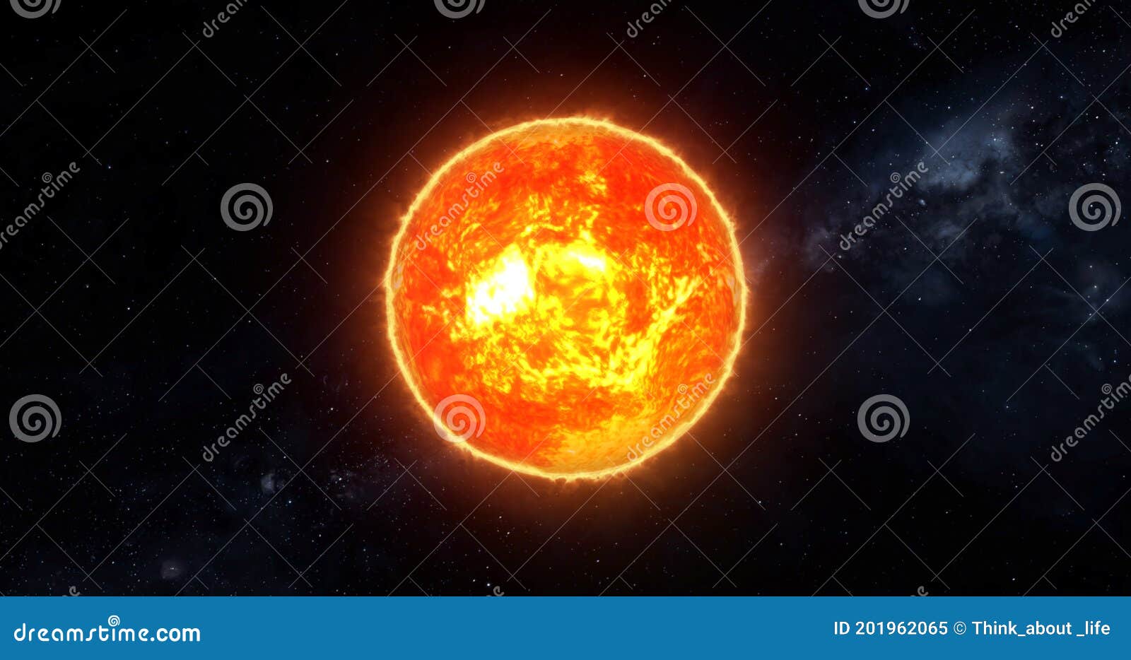 3d Sun Isolate on Black .4k Closeup Sun View from Space. Waving Lava ...