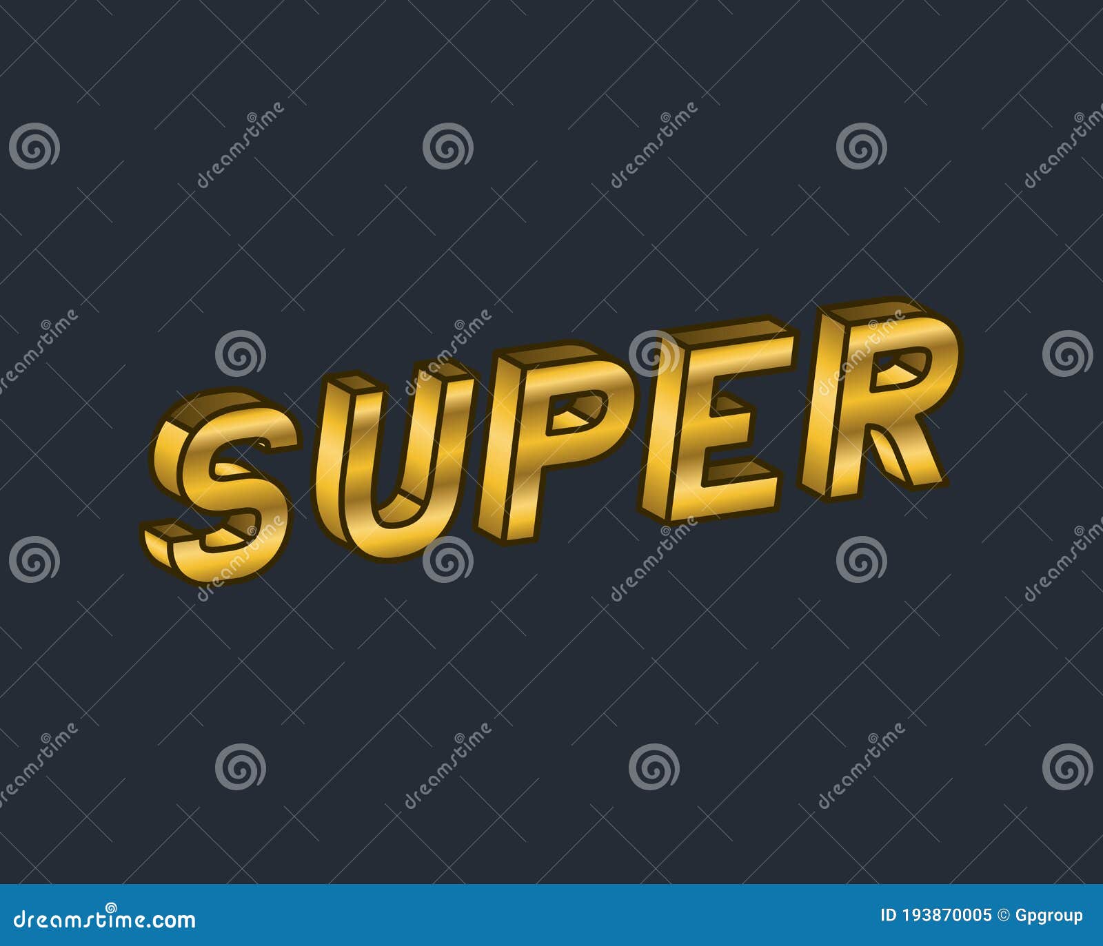 Super! Pop Art Lettering. Icon Of Flat Style And Halftone Effect ...
