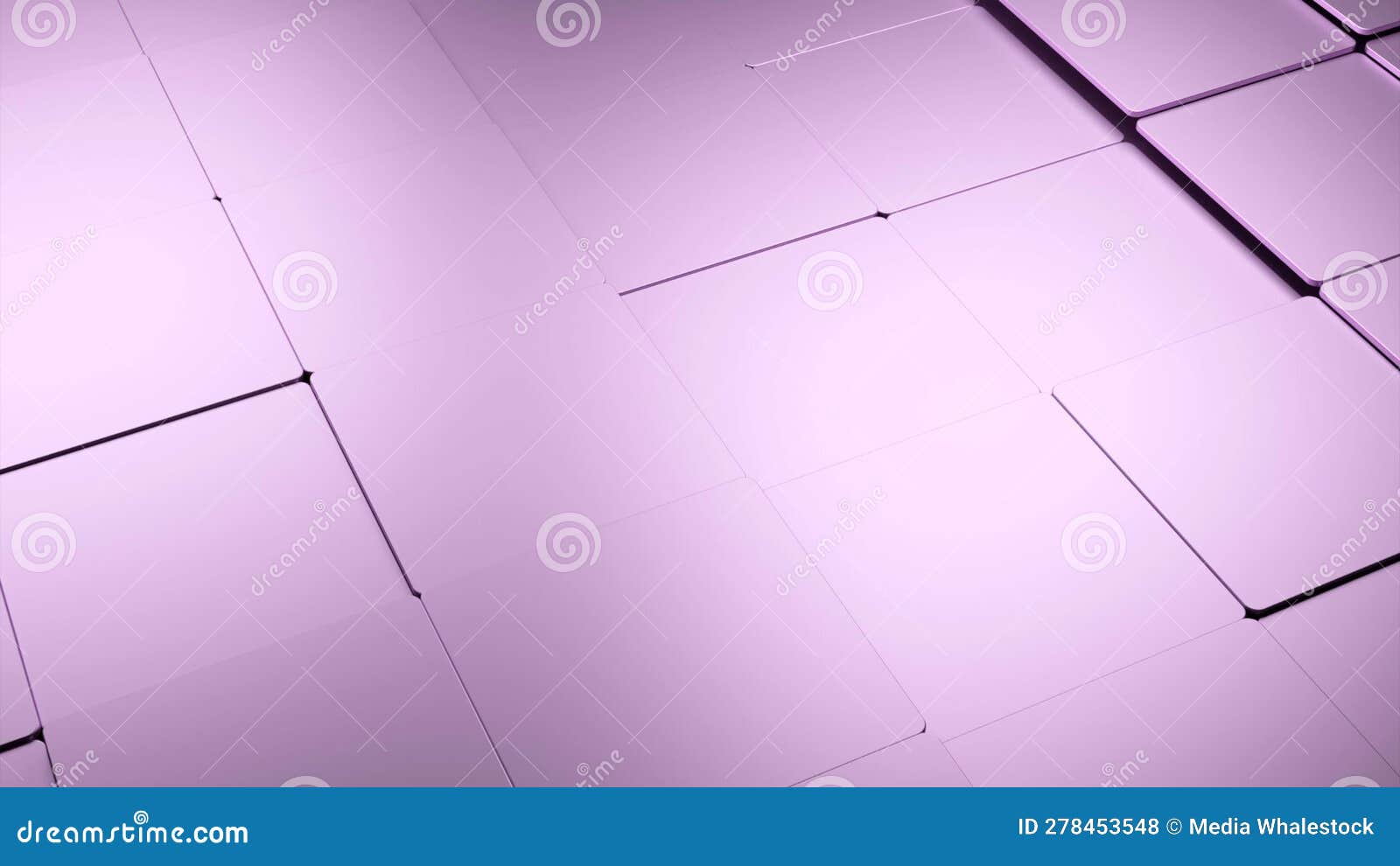 3D Surface with Moving Tiles. Design. Metal Square Tile Moves on ...