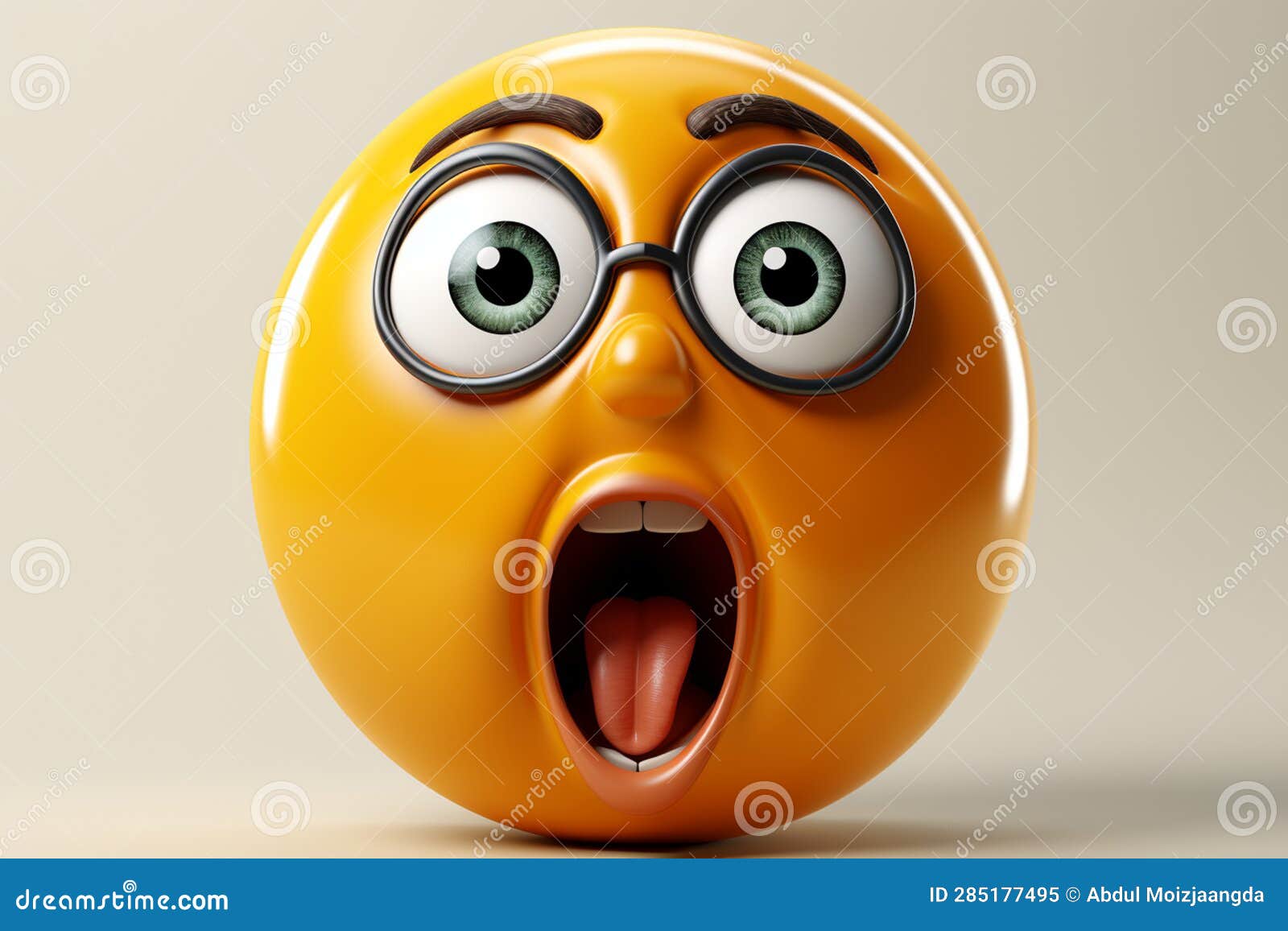 Surprised Emoji Icon Isolated On White Background Vector Illustration ...