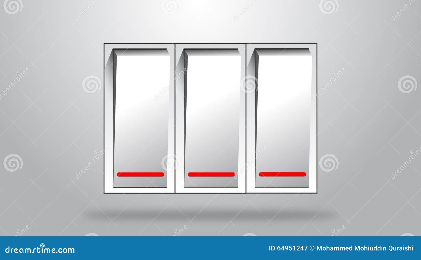 3D Switches Graphic Illustration Stock Illustration - Illustration of ...