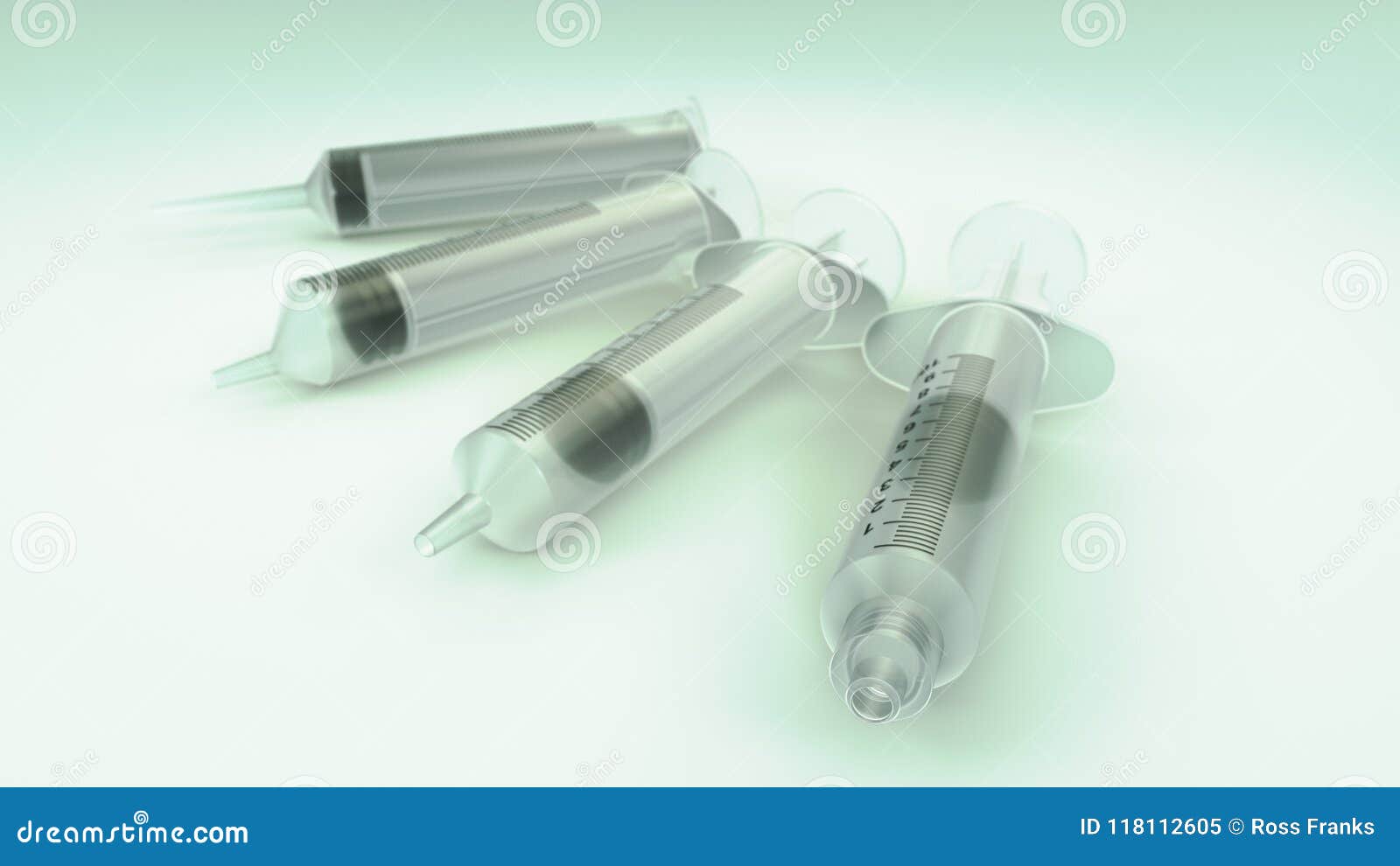 3d Syringes in Natural Layout Stock Image - Image of treatment, blue ...