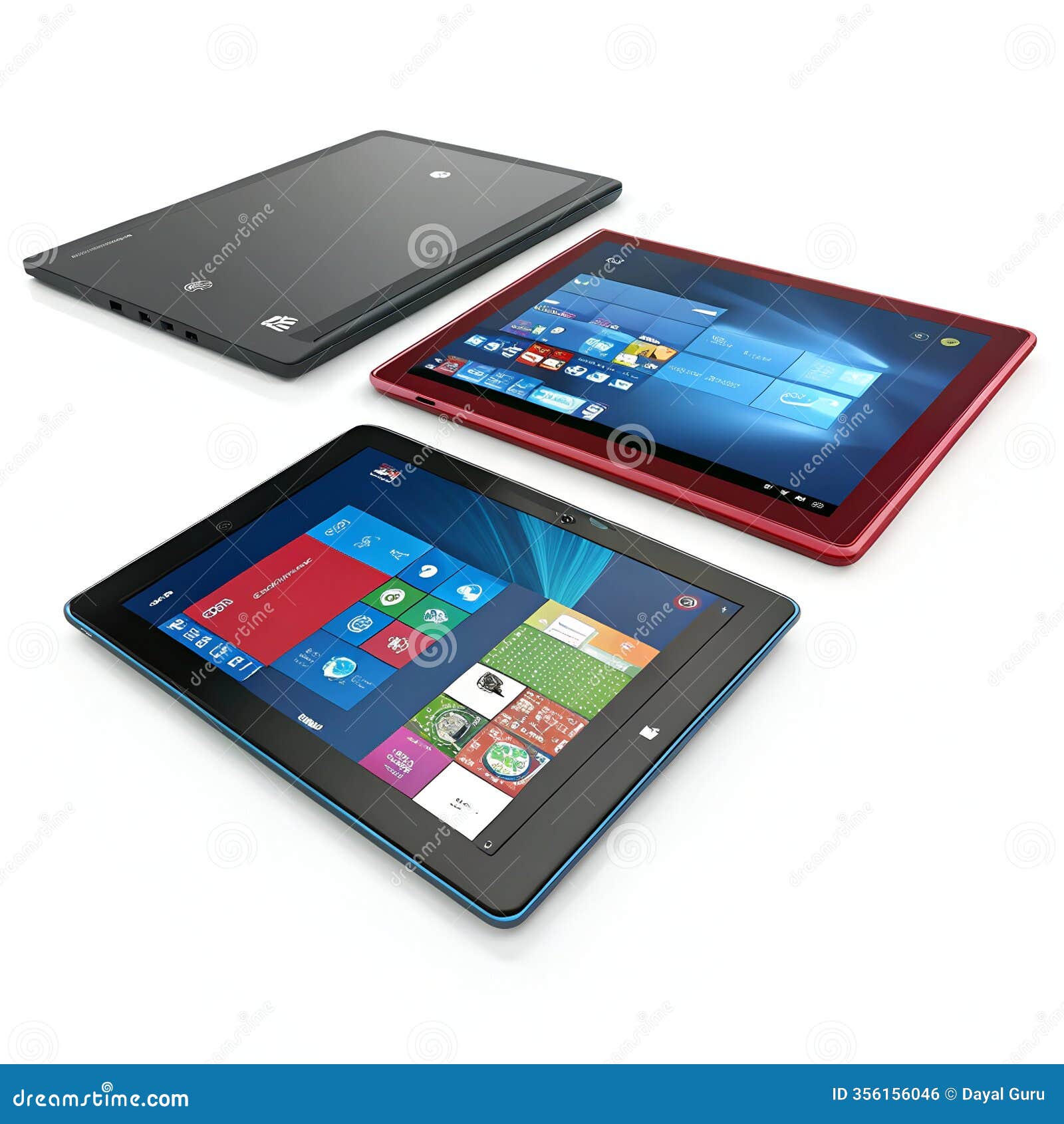 3D Tablets Isolated on White Background Stock Illustration ...