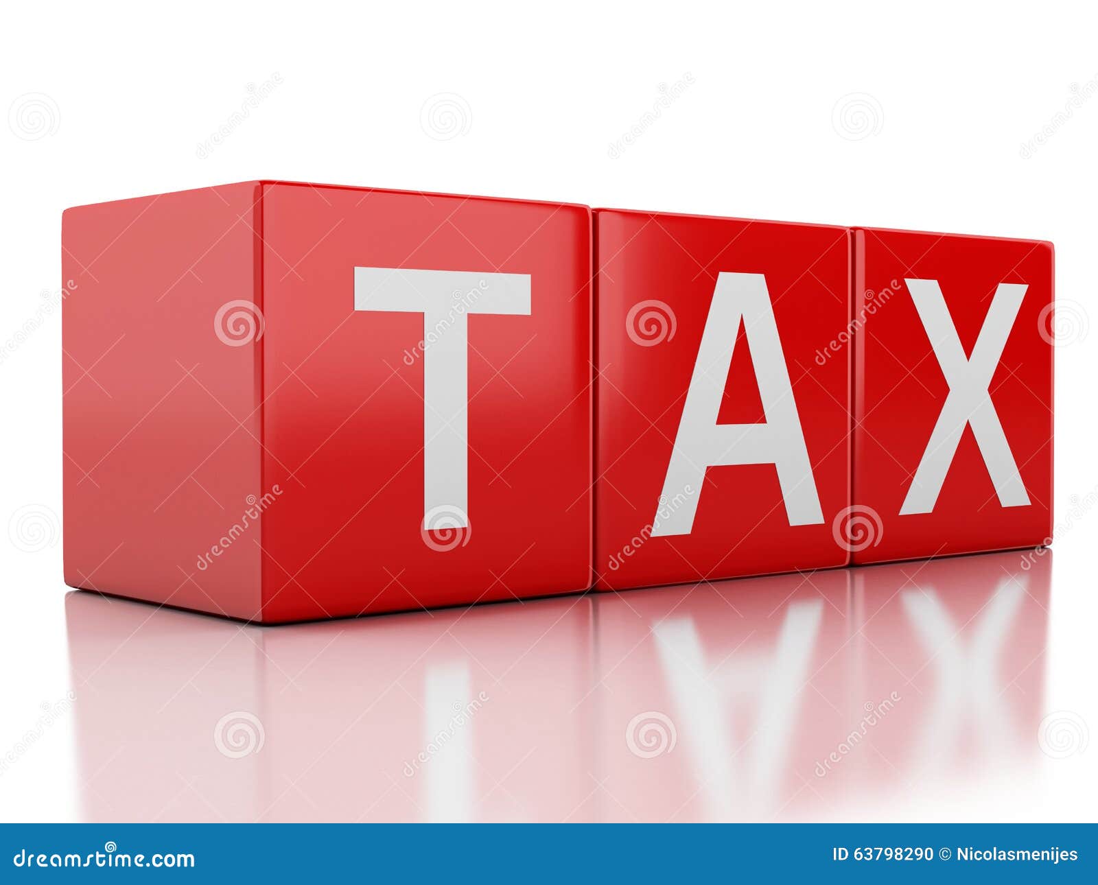 3d tax stock illustration. Illustration of accounting - 63798290