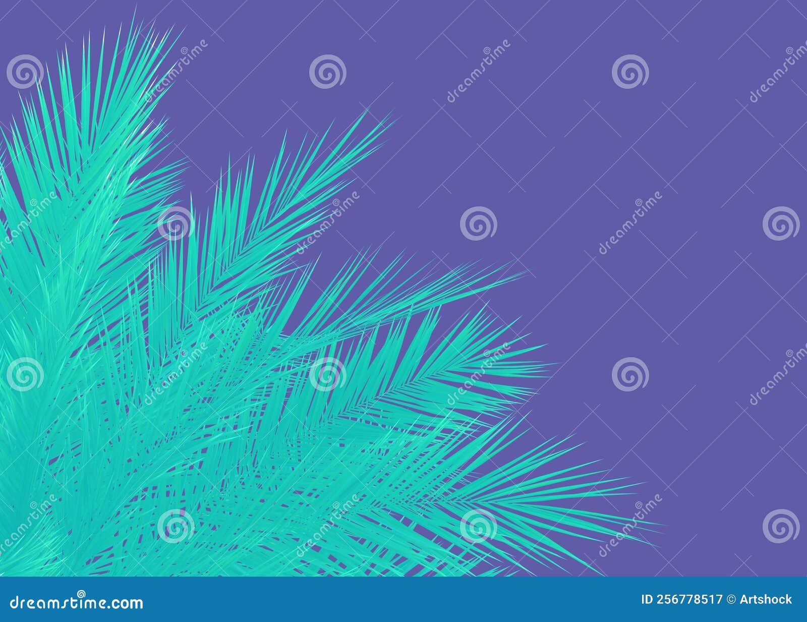3D Teal palm tree stock illustration. Illustration of summer - 256778517 3D Teal palm tree stock illustration. Illustration of summer - 256778517