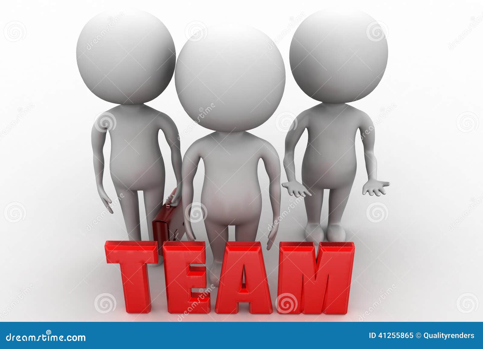 3d Team - Group stock illustration. Illustration of concept - 41255865