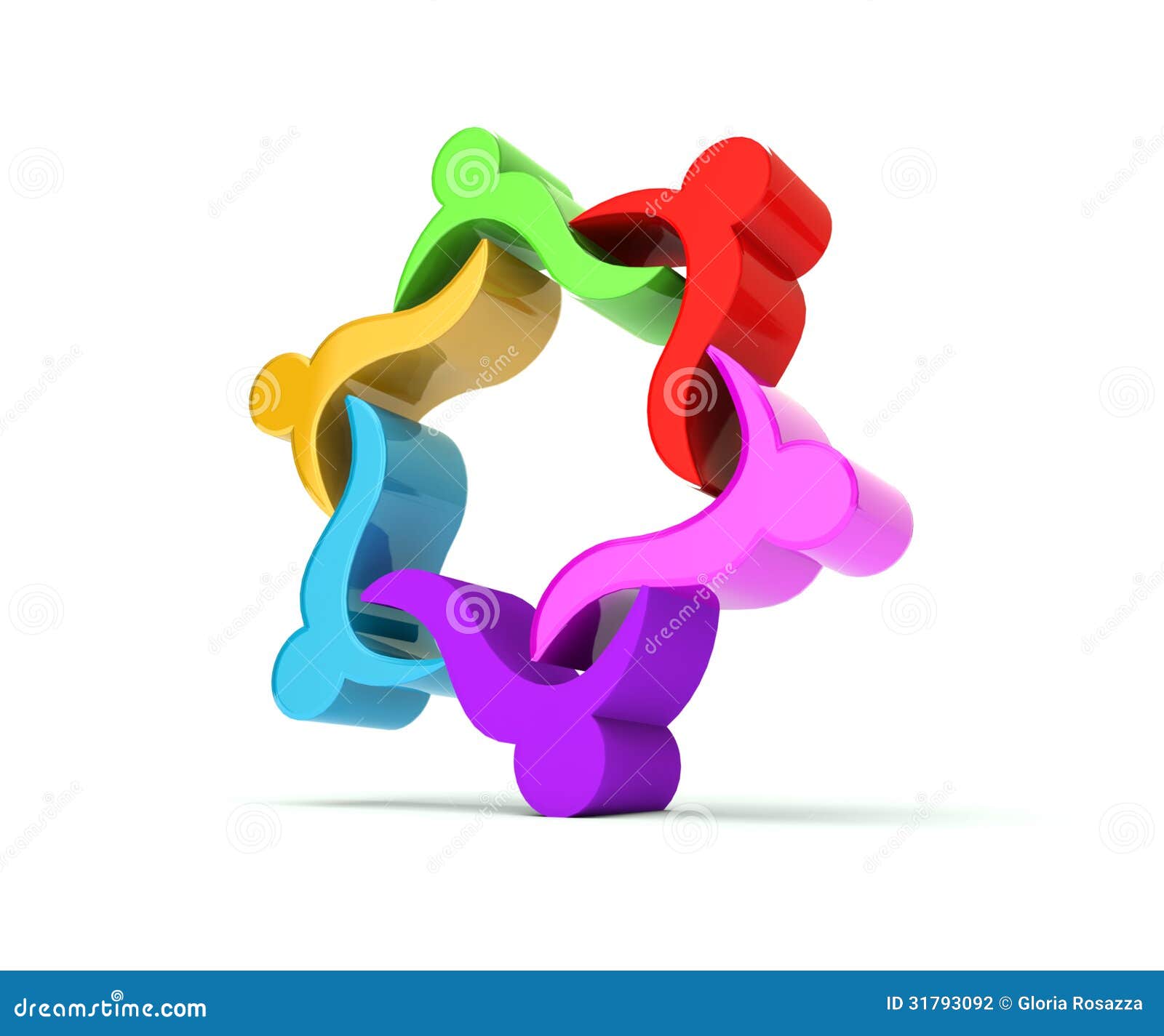3D teamwork background stock illustration. Illustration of logo - 31793092