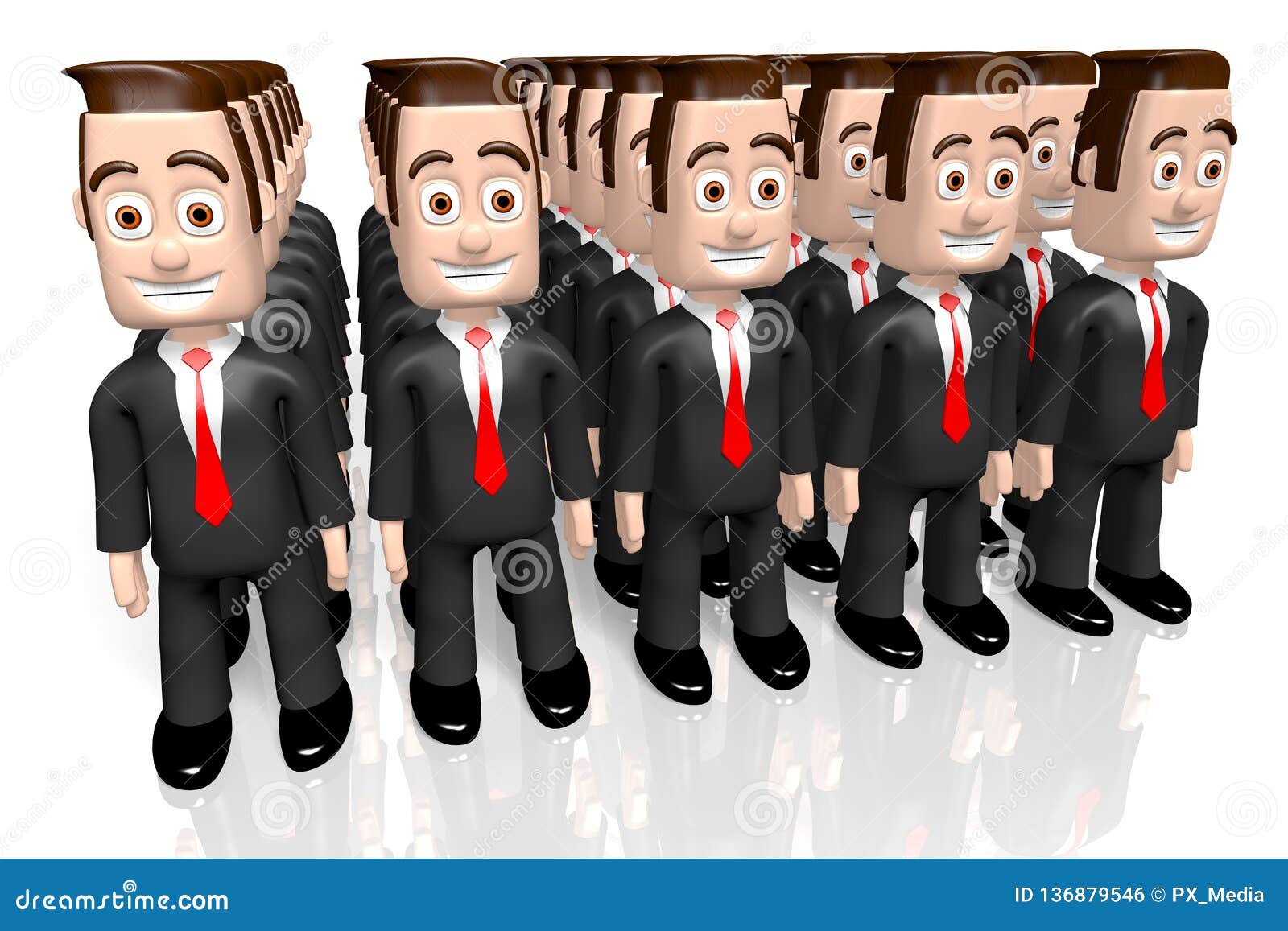 3D teamwork concept stock illustration. Illustration of group - 136879546