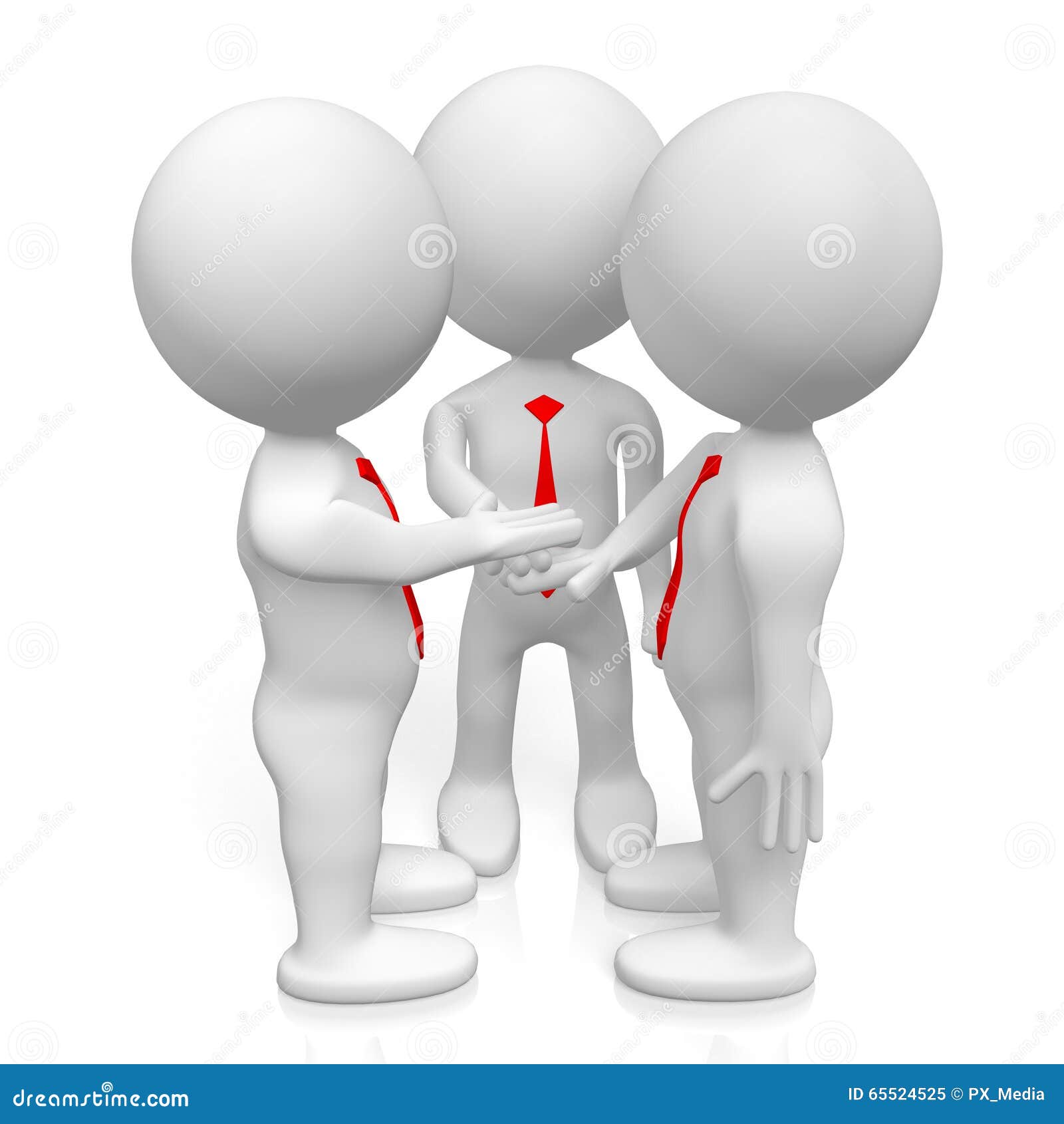 3D teamwork concept stock illustration. Illustration of team - 65524525
