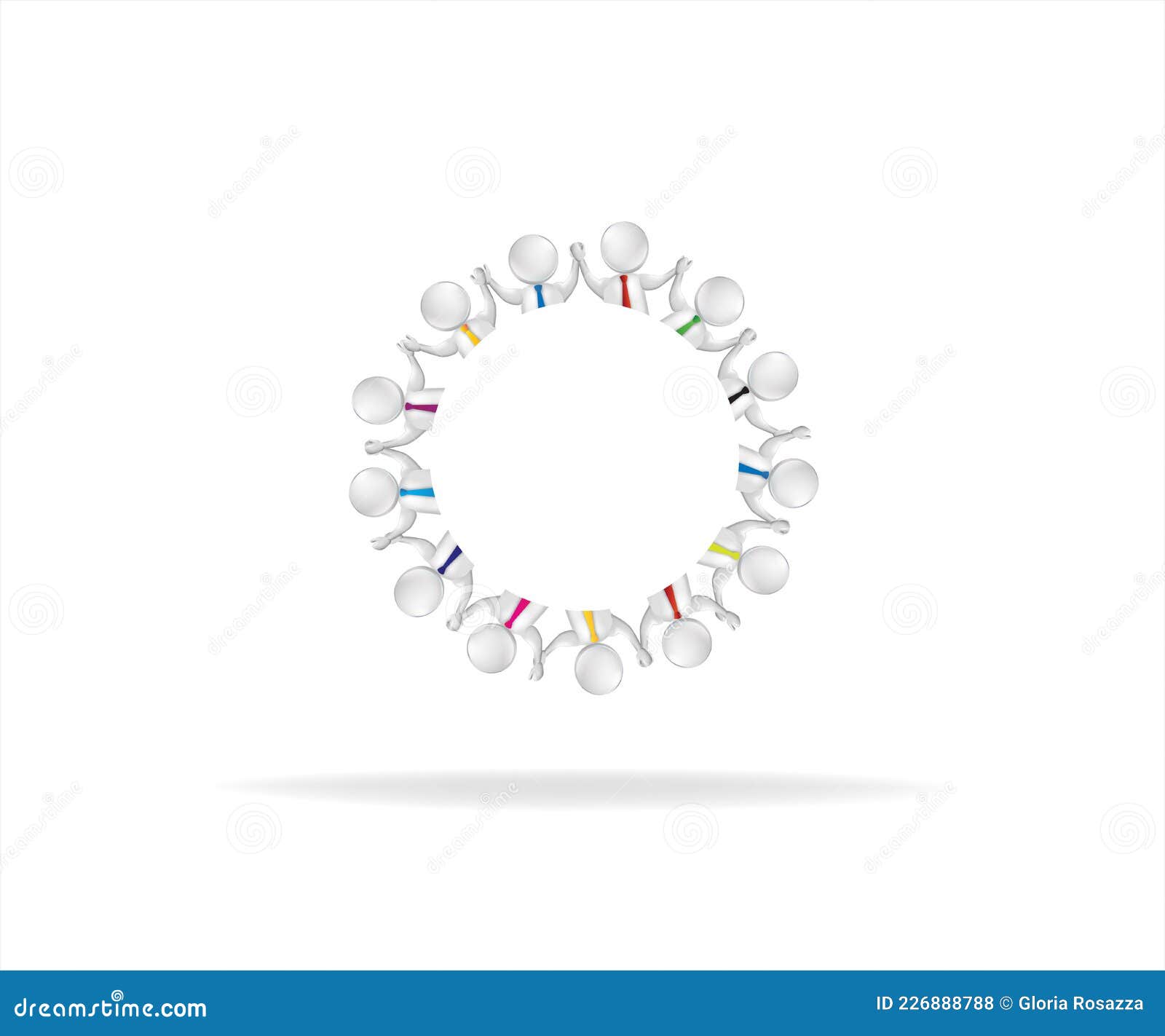 3D Teamwork People Vector Logo Design Stock Vector - Illustration of ...