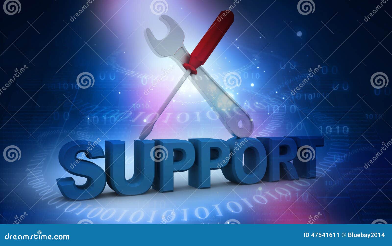 3d Tech Support stock illustration. Illustration of shiny - 47541611