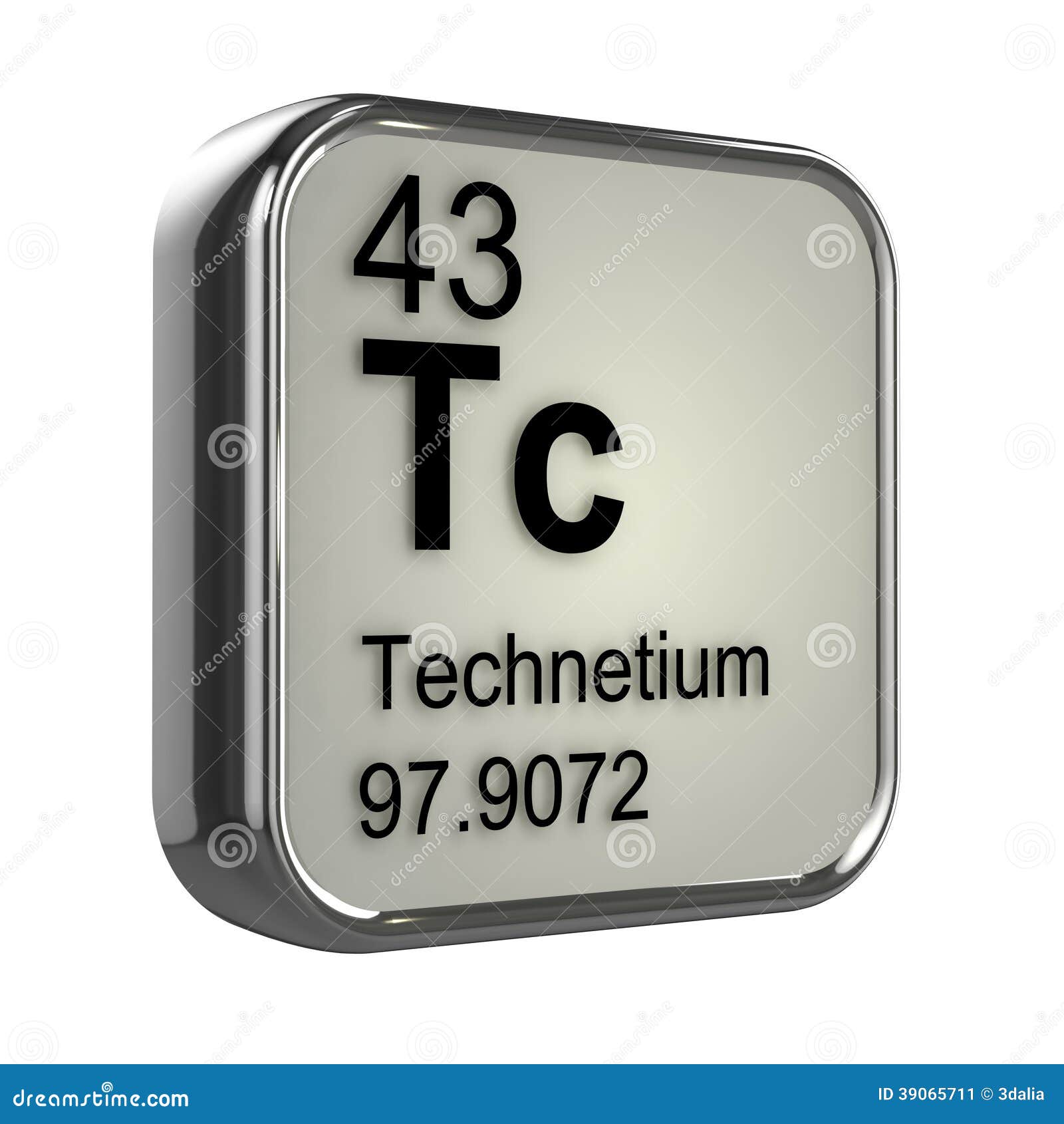 3d Technetium element stock illustration. Illustration of liquids ...
