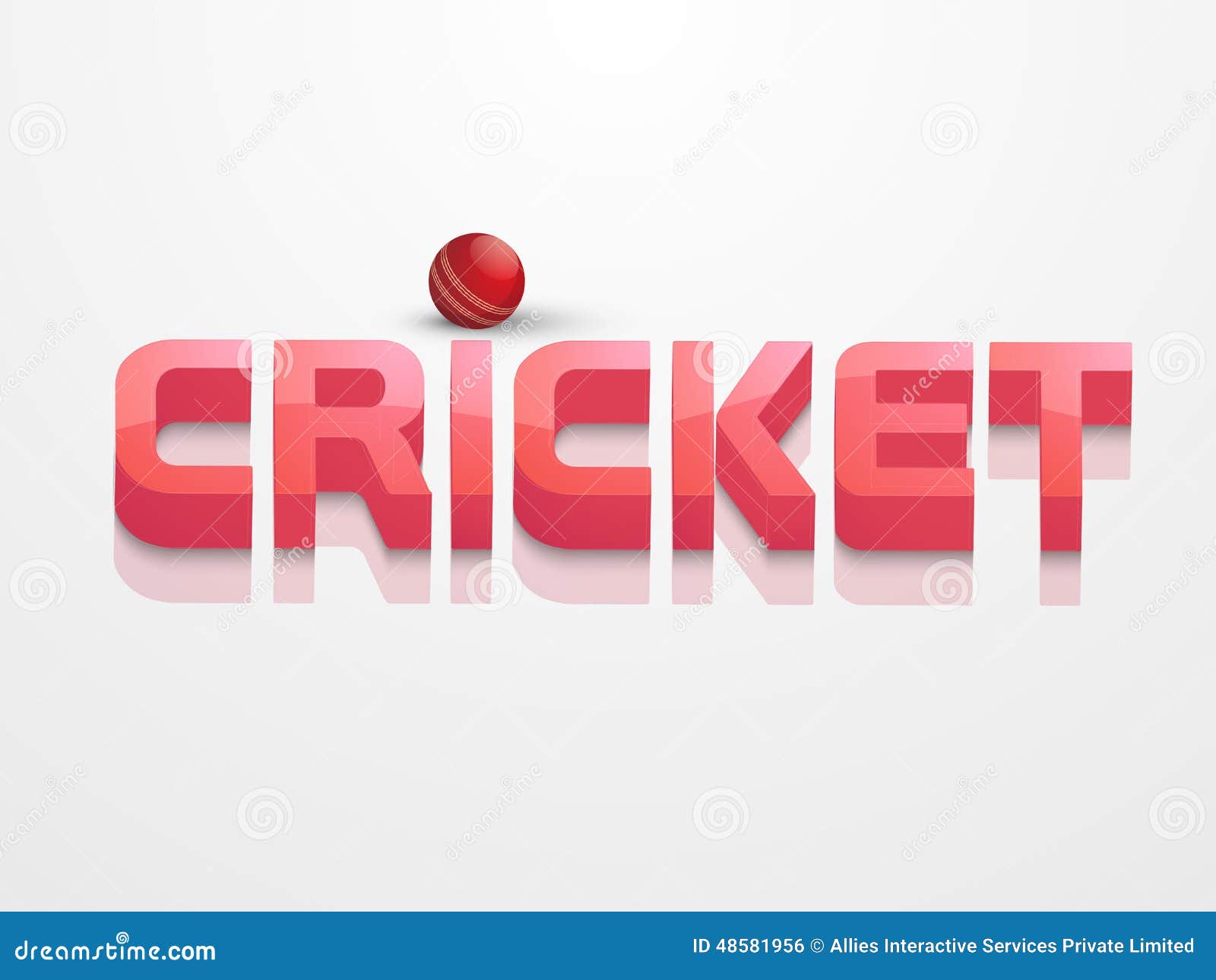 3D Tekst Met Rode Bal Voor Veenmolconcept Stock Illustratie ...