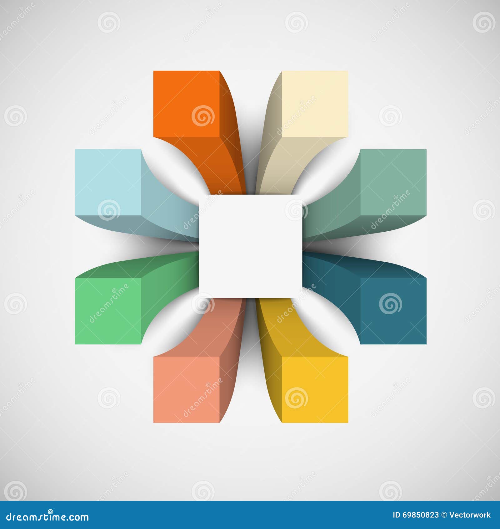 3d template business cycle stock vector. Illustration of information ...