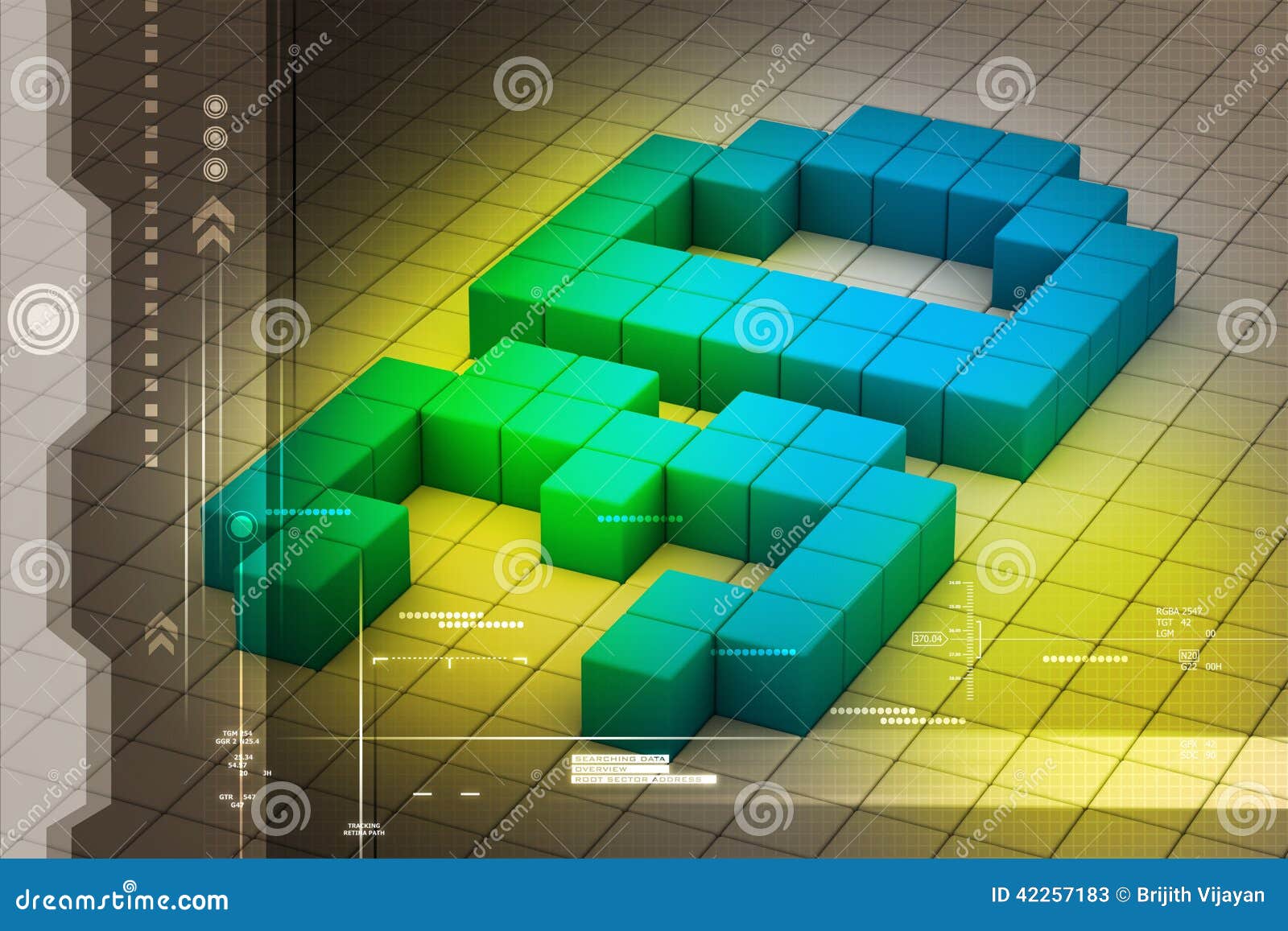 3d text stock illustration. Illustration of number, show - 42257183
