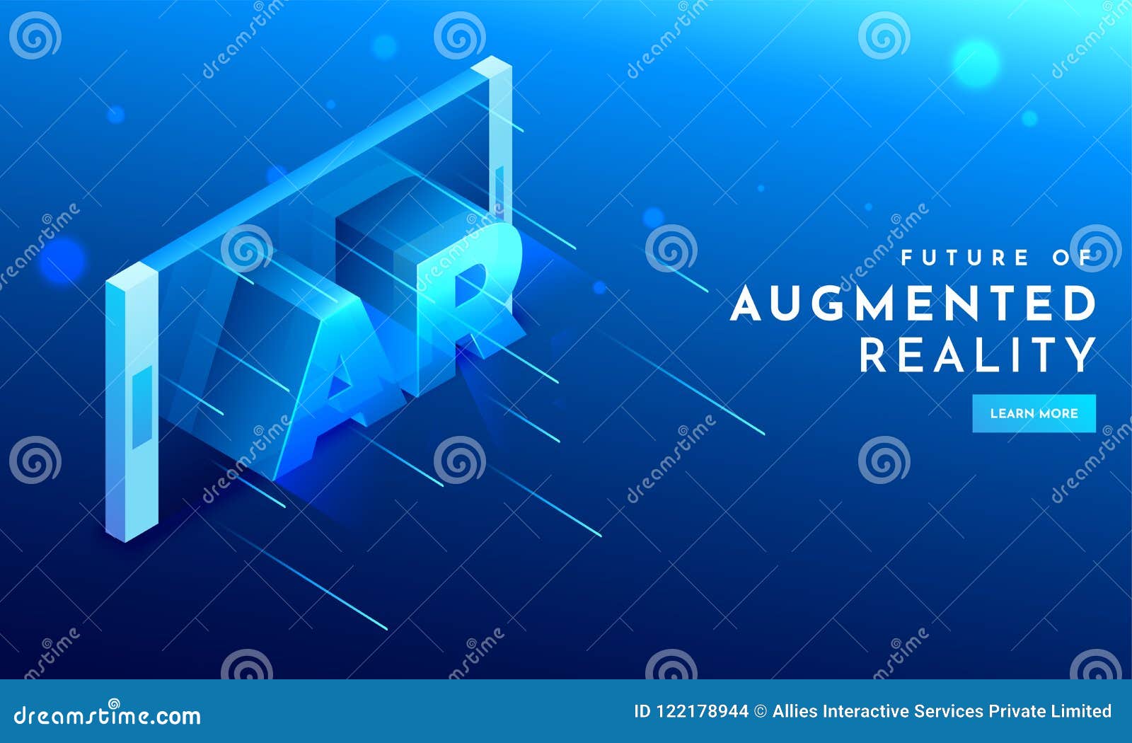 3D Text AR on Smartphone Screen for Futuristic Technology Augmented ...