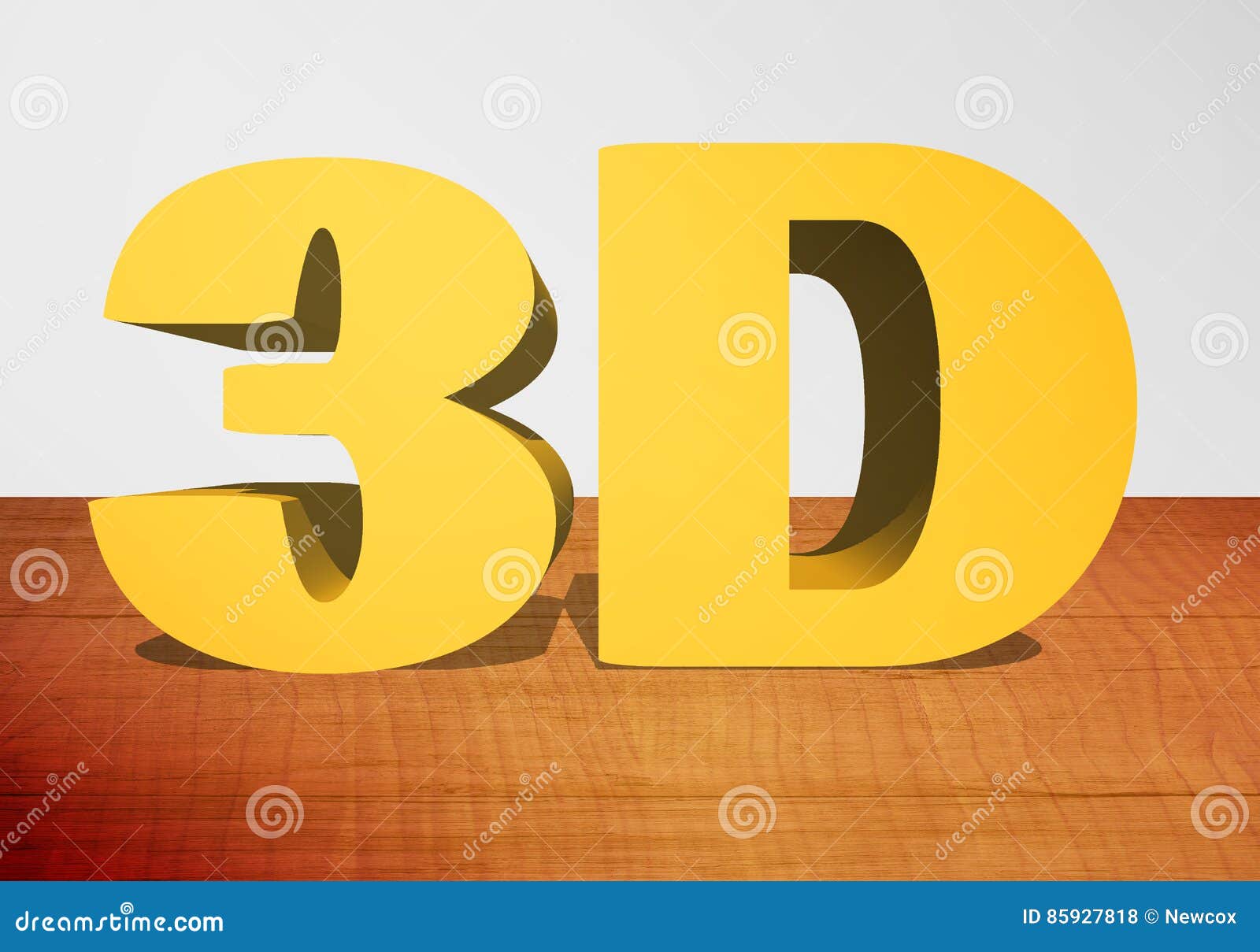 3D Text 3D stock illustration. Illustration of estimated - 85927818