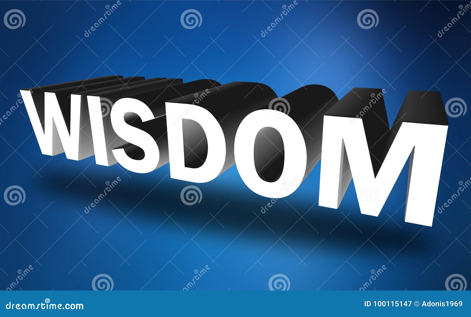 Wisdom text graphics stock illustration. Illustration of block - 100115147