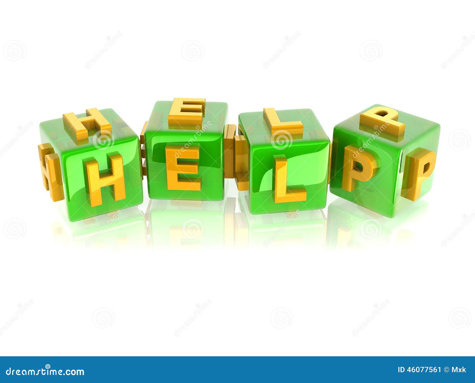 3d text HELP stock illustration. Illustration of help - 46077561